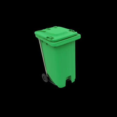 High-Quality Waste Bin 3D Model by Awais3d