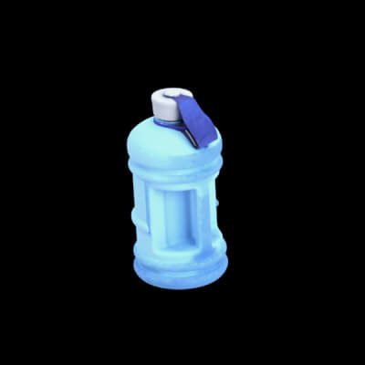 High Quality Water Bottle 3D Model by Awais3d