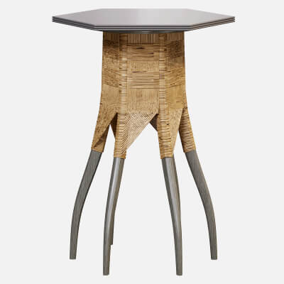 Hex Side Table by Bakerfurniture - 3D Model by Axatov
