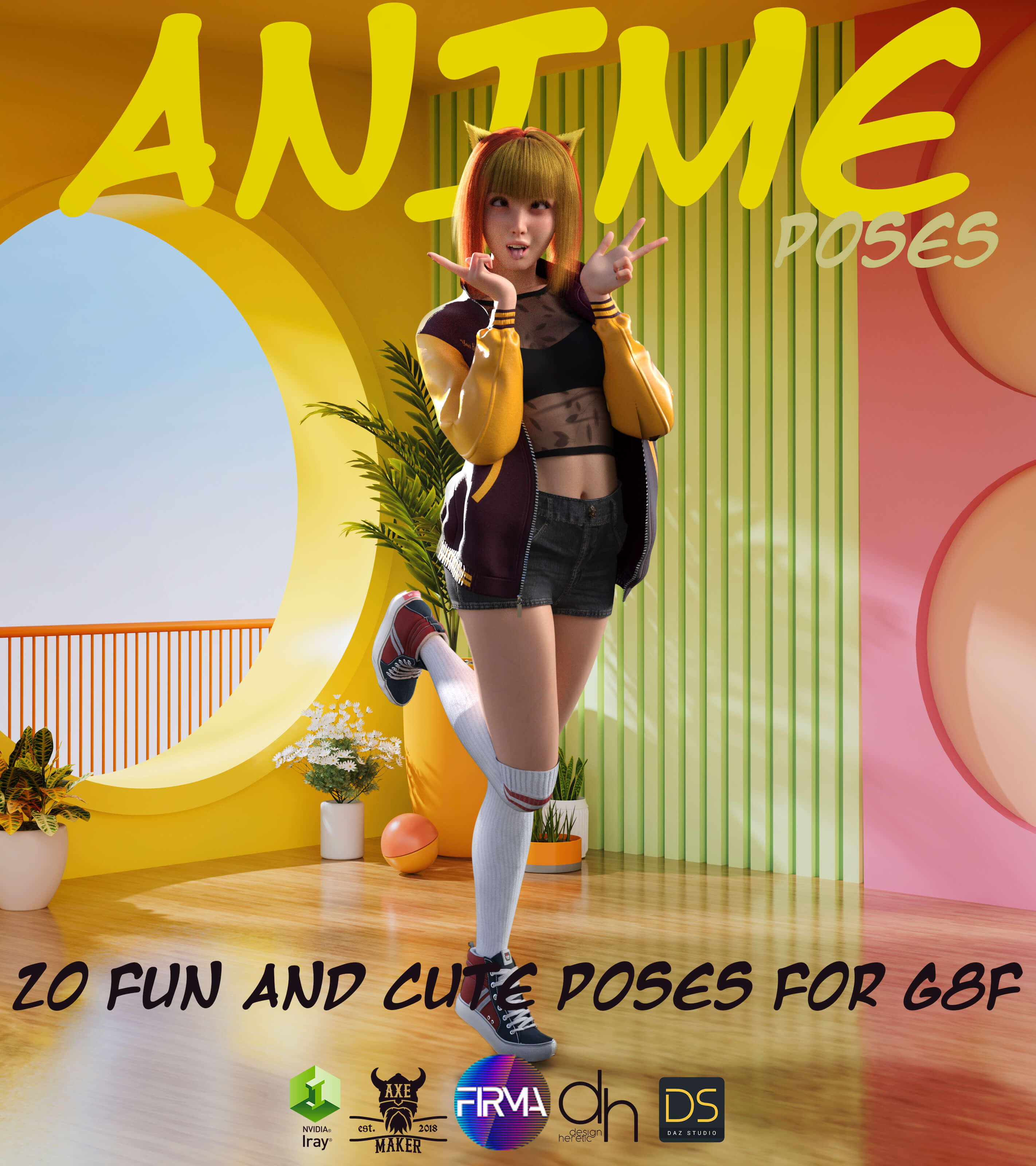 Anime Poses - Pose Pack Daz Content by Axe Maker