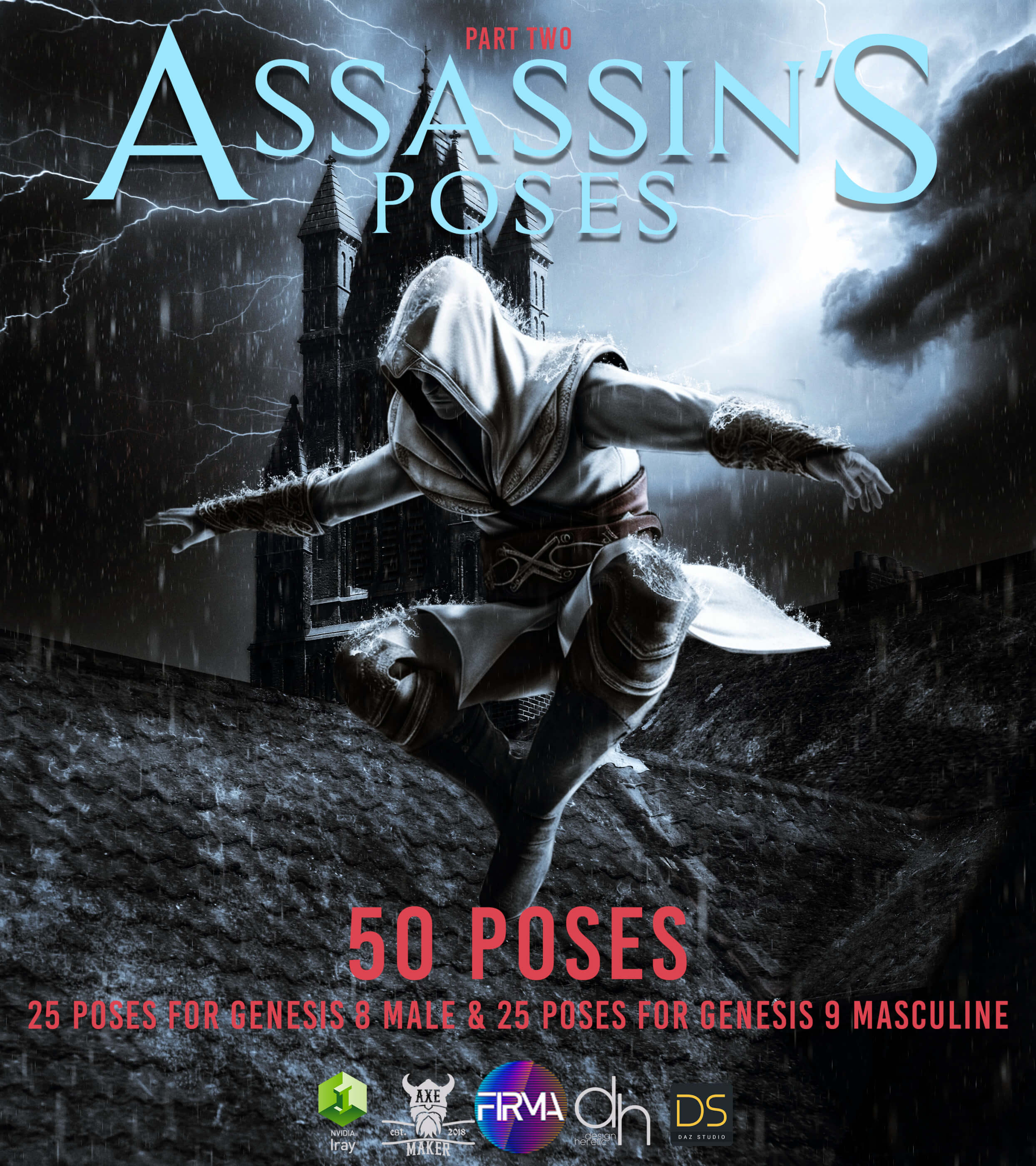 Assassin Poses 2 - Daz Content by Axe Maker