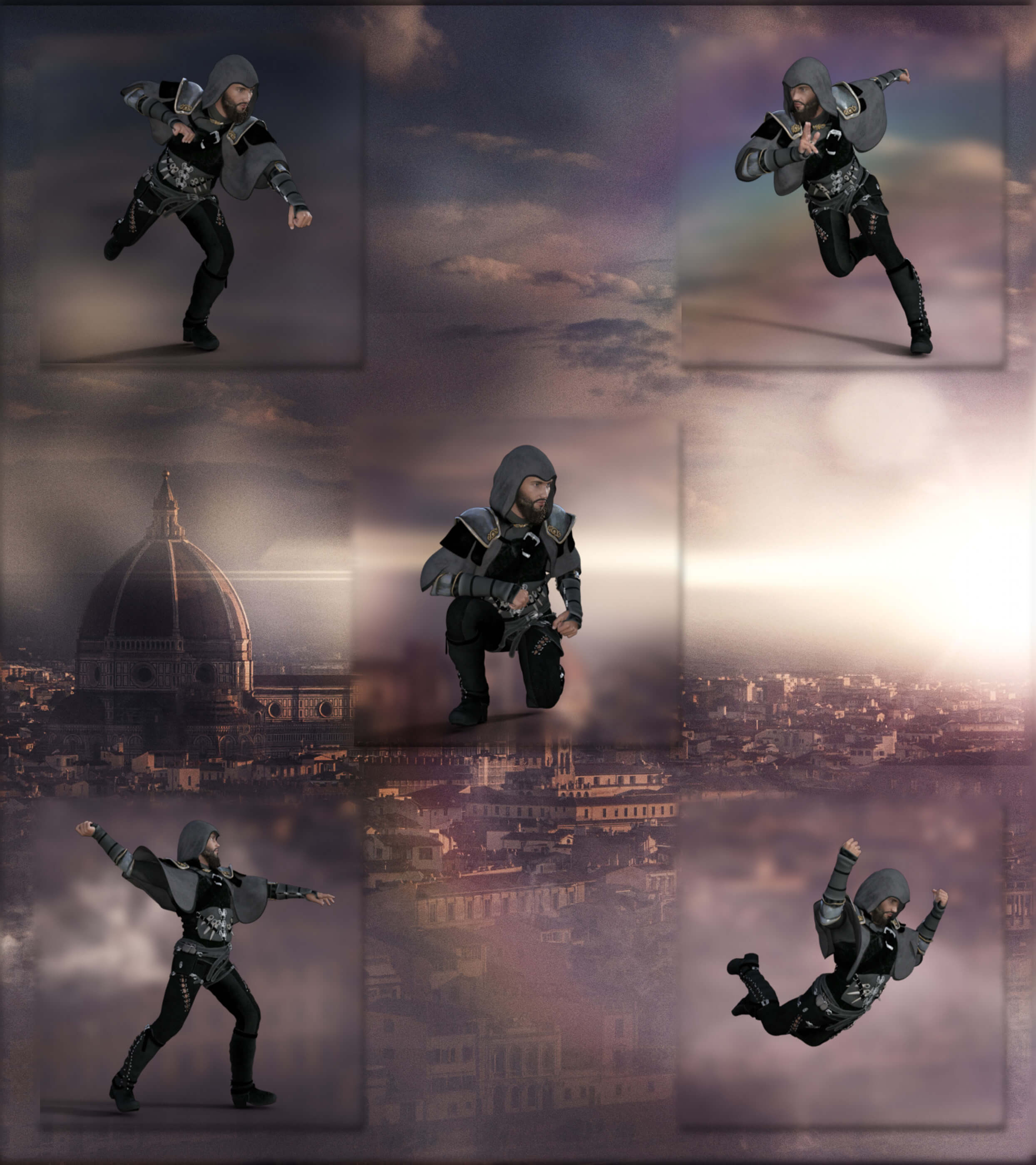 Assassin Poses - Daz Content by Axe Maker