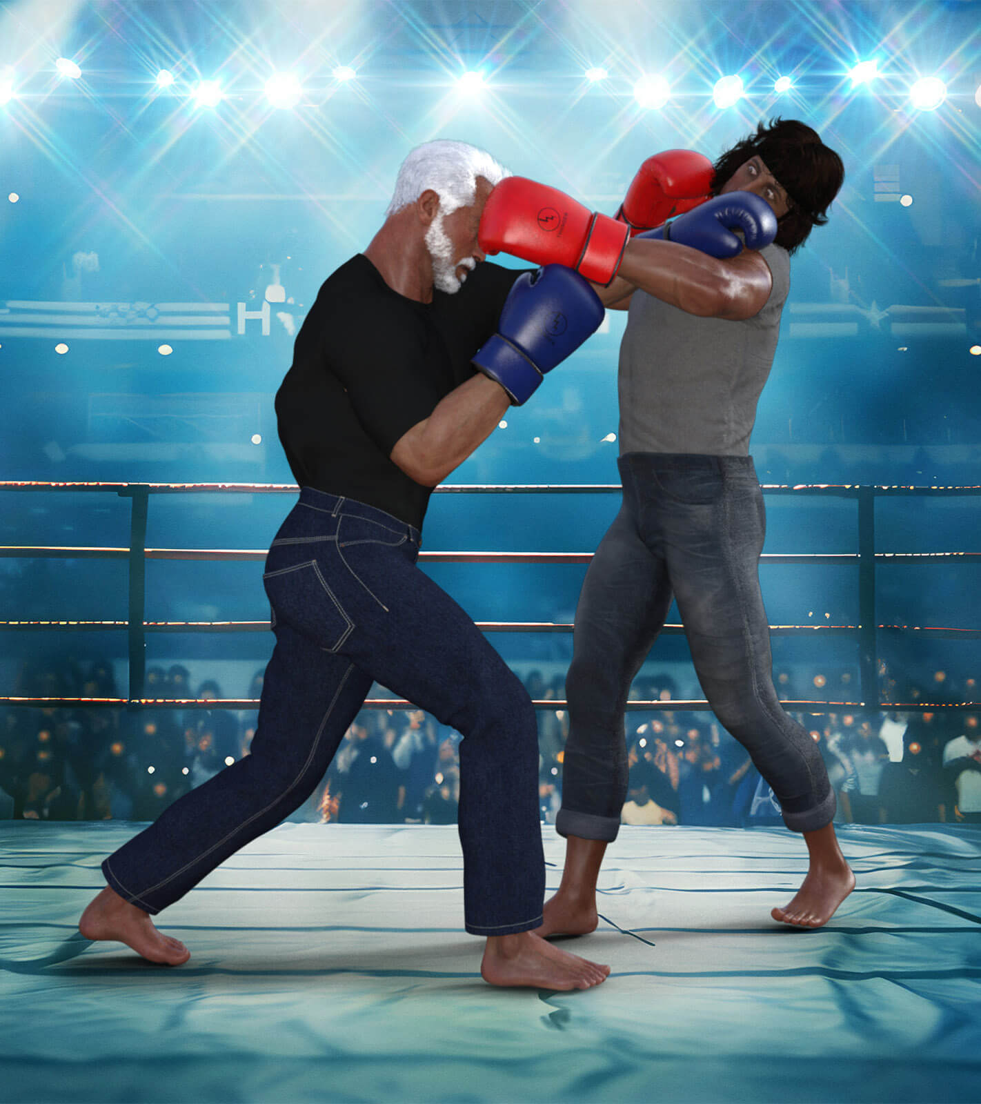 Boxing Match - Pose Pack Daz Content by Axe Maker