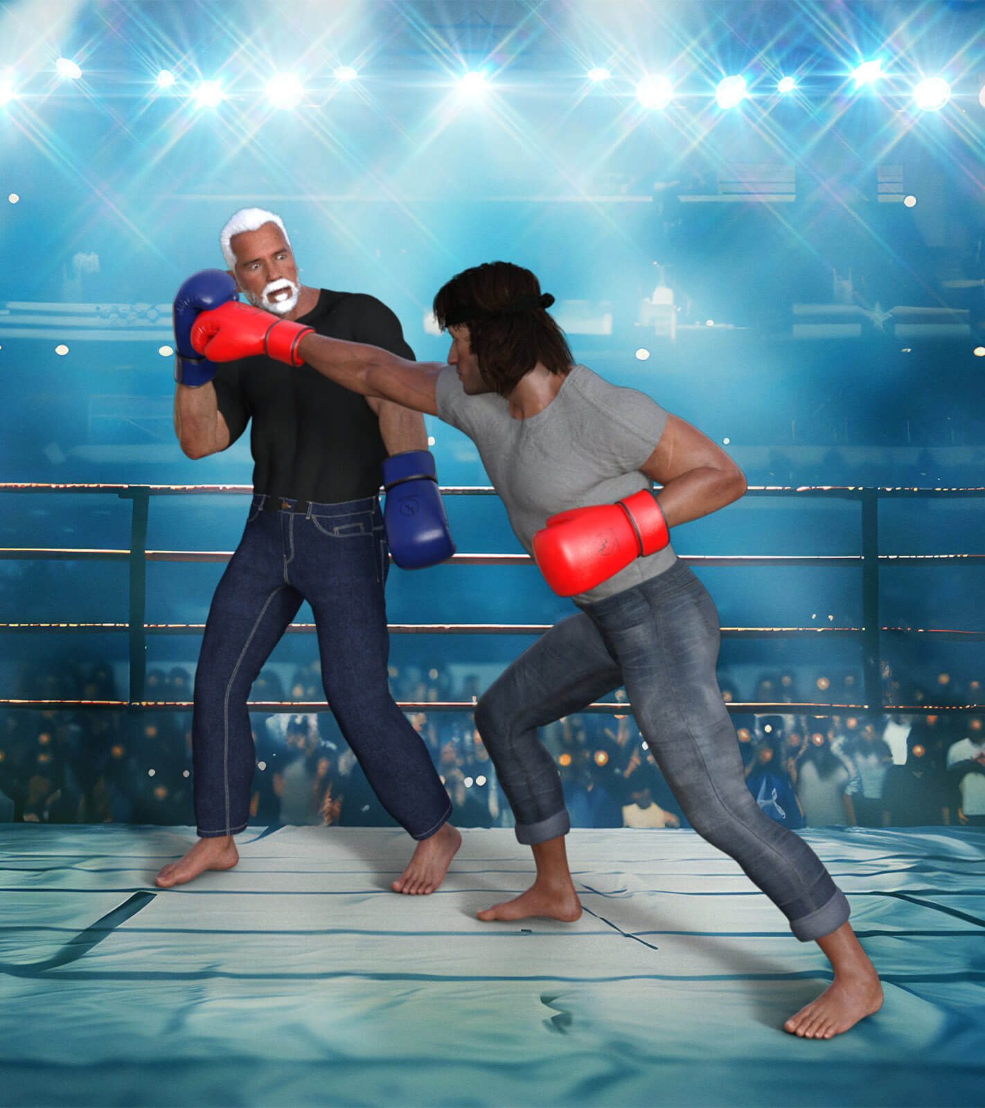 Boxing Match - Pose Pack Daz Content by Axe Maker