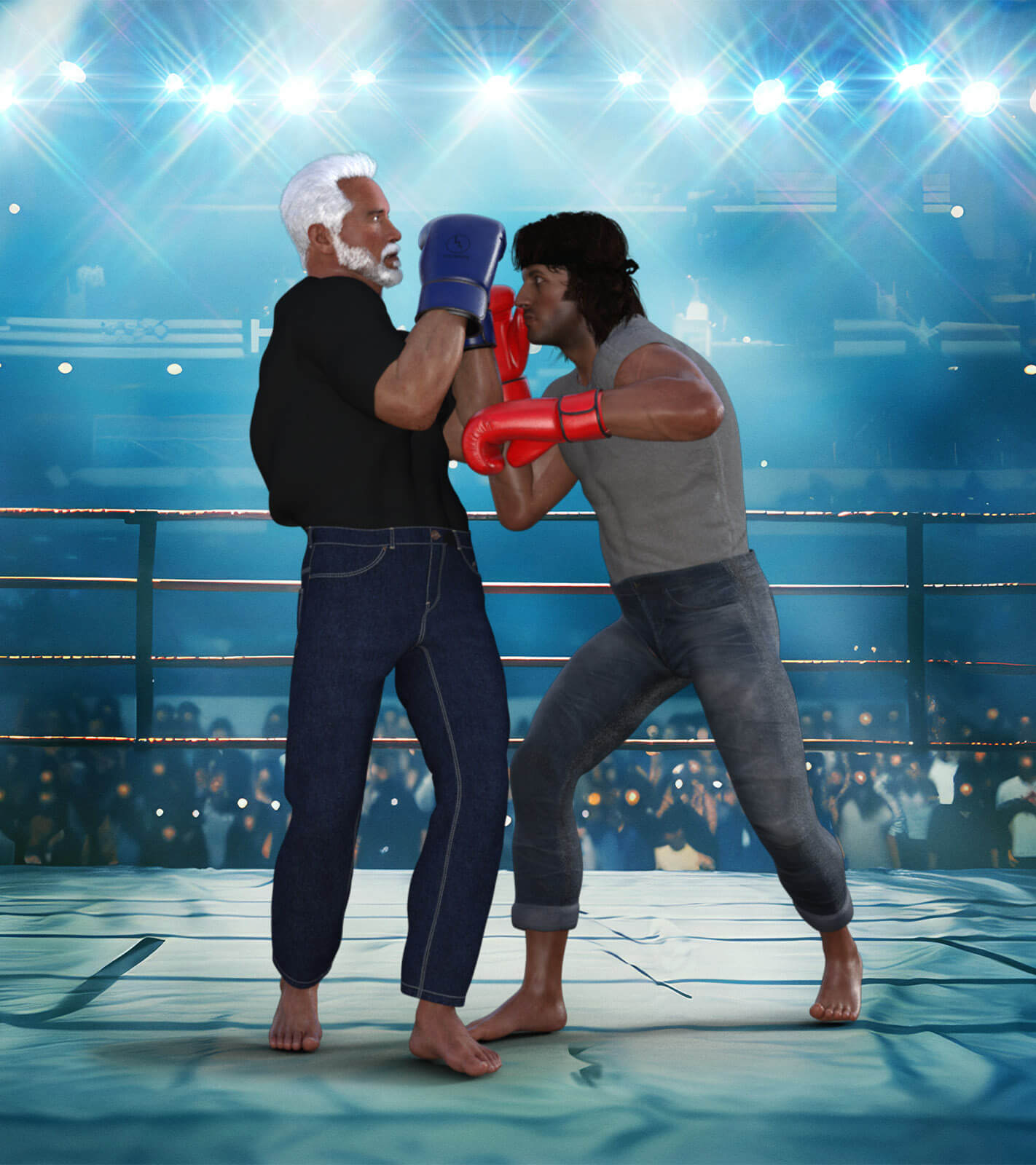 Boxing Match - Pose Pack Daz Content by Axe Maker
