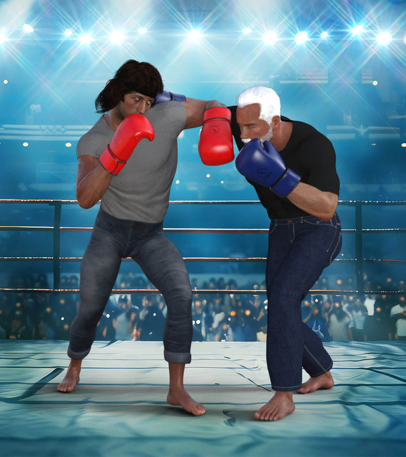 Boxing Match - Pose Pack Daz Content by Axe Maker