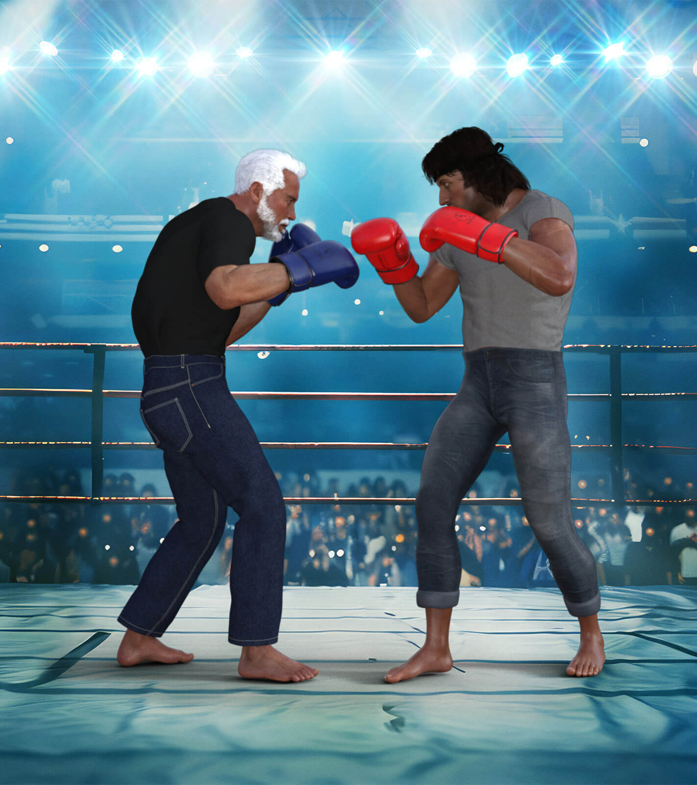 Boxing Match - Pose Pack Daz Content by Axe Maker