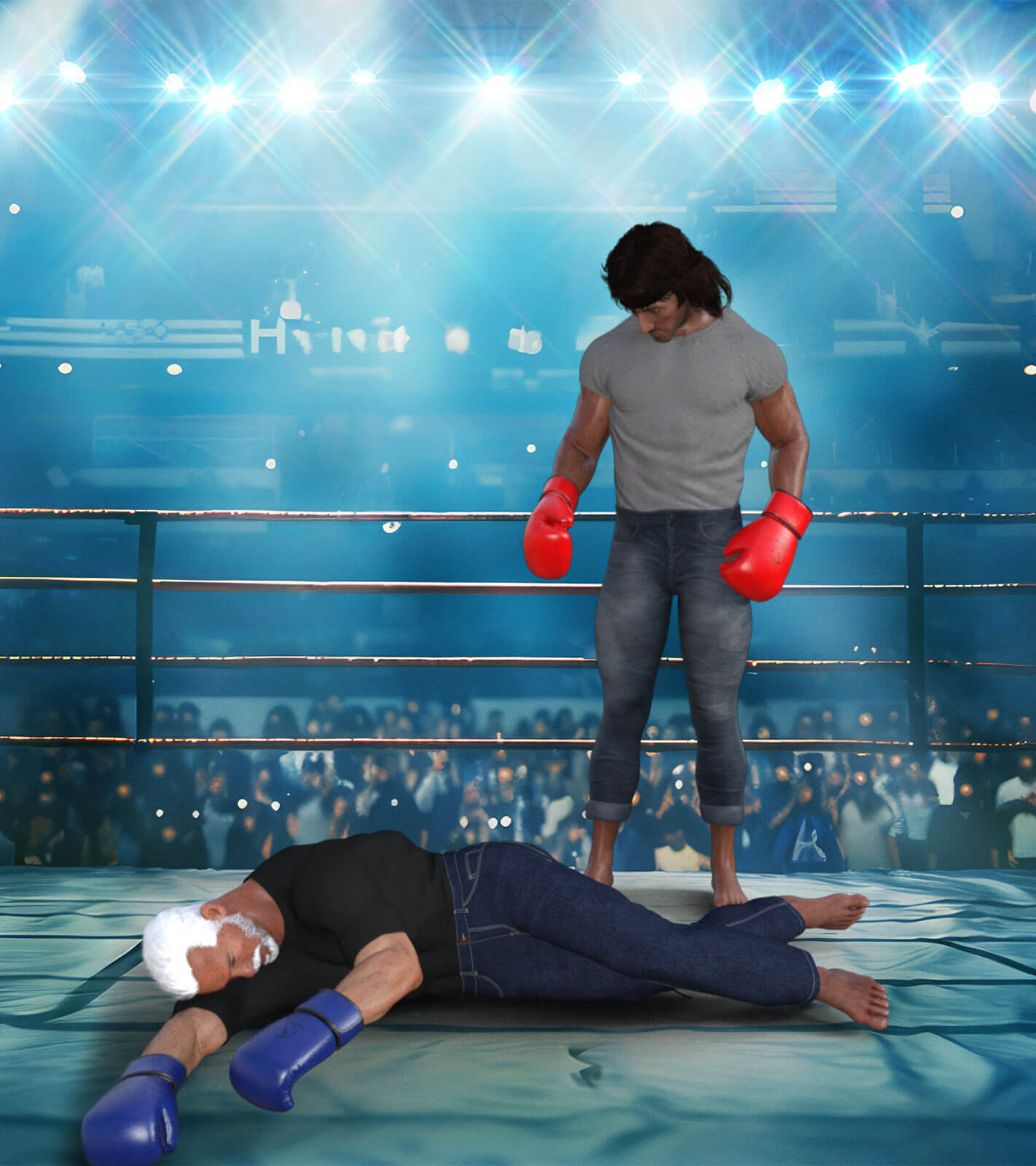 Boxing Match - Pose Pack Daz Content by Axe Maker