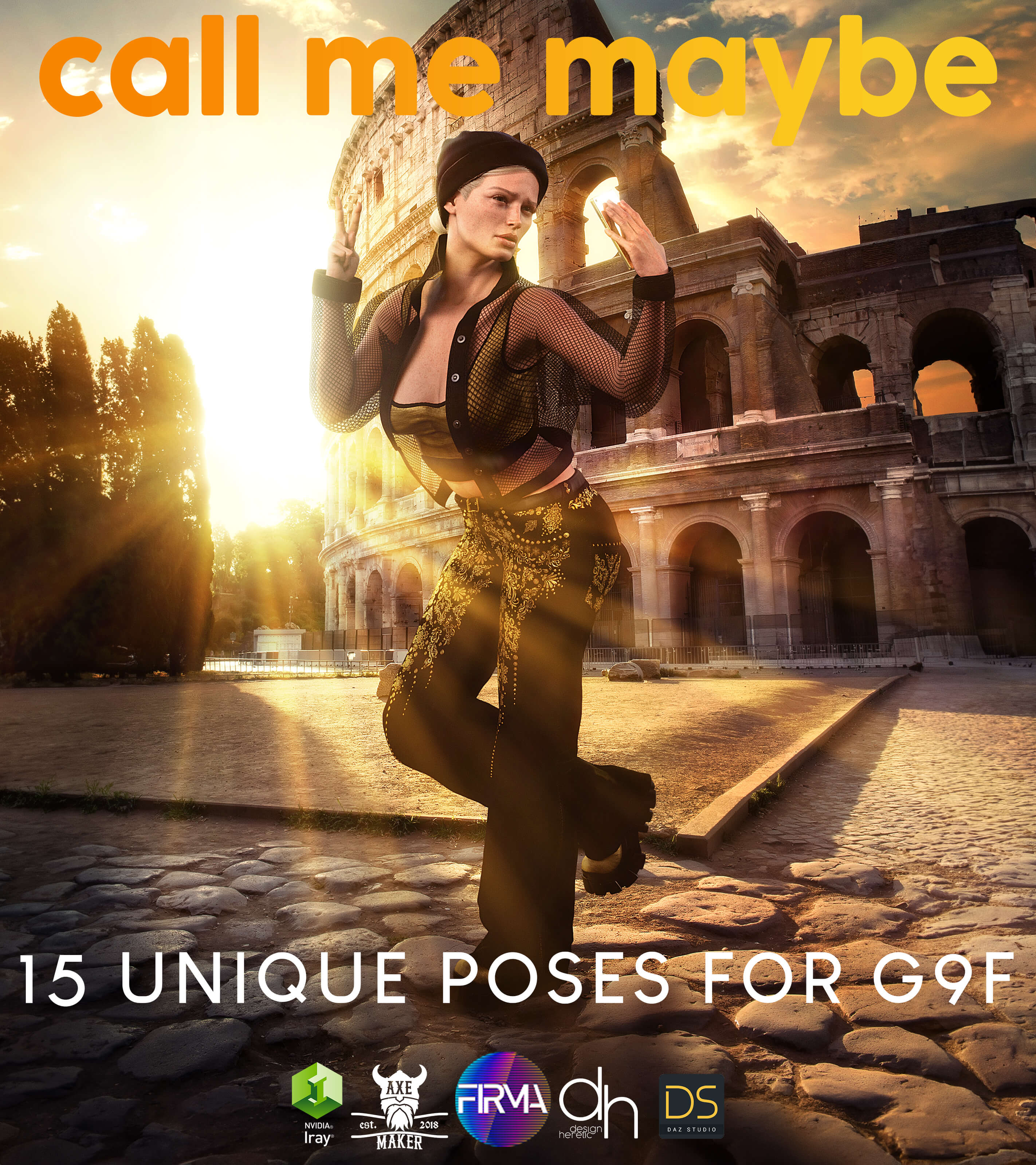 Call Me Maybe G9 - Pose Pack Daz Content by Axe Maker