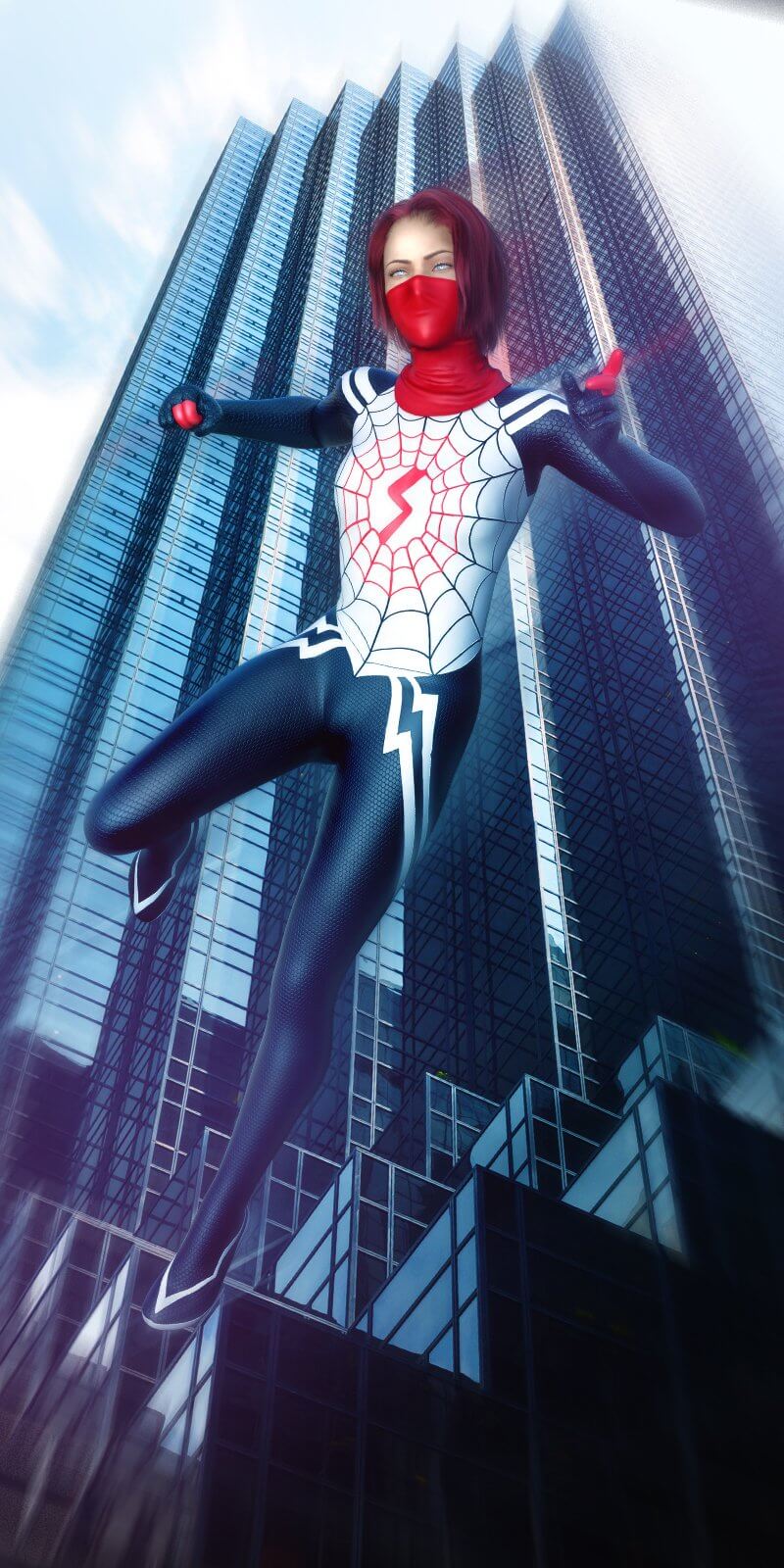 Cinematic Superhero Female Poses - Daz Content by Axe Maker