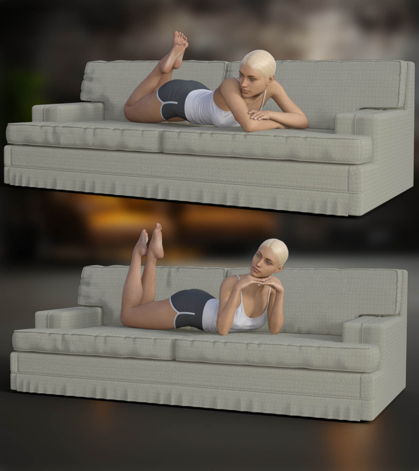 Couch Poses - Poses Pack Daz Content by Axe Maker
