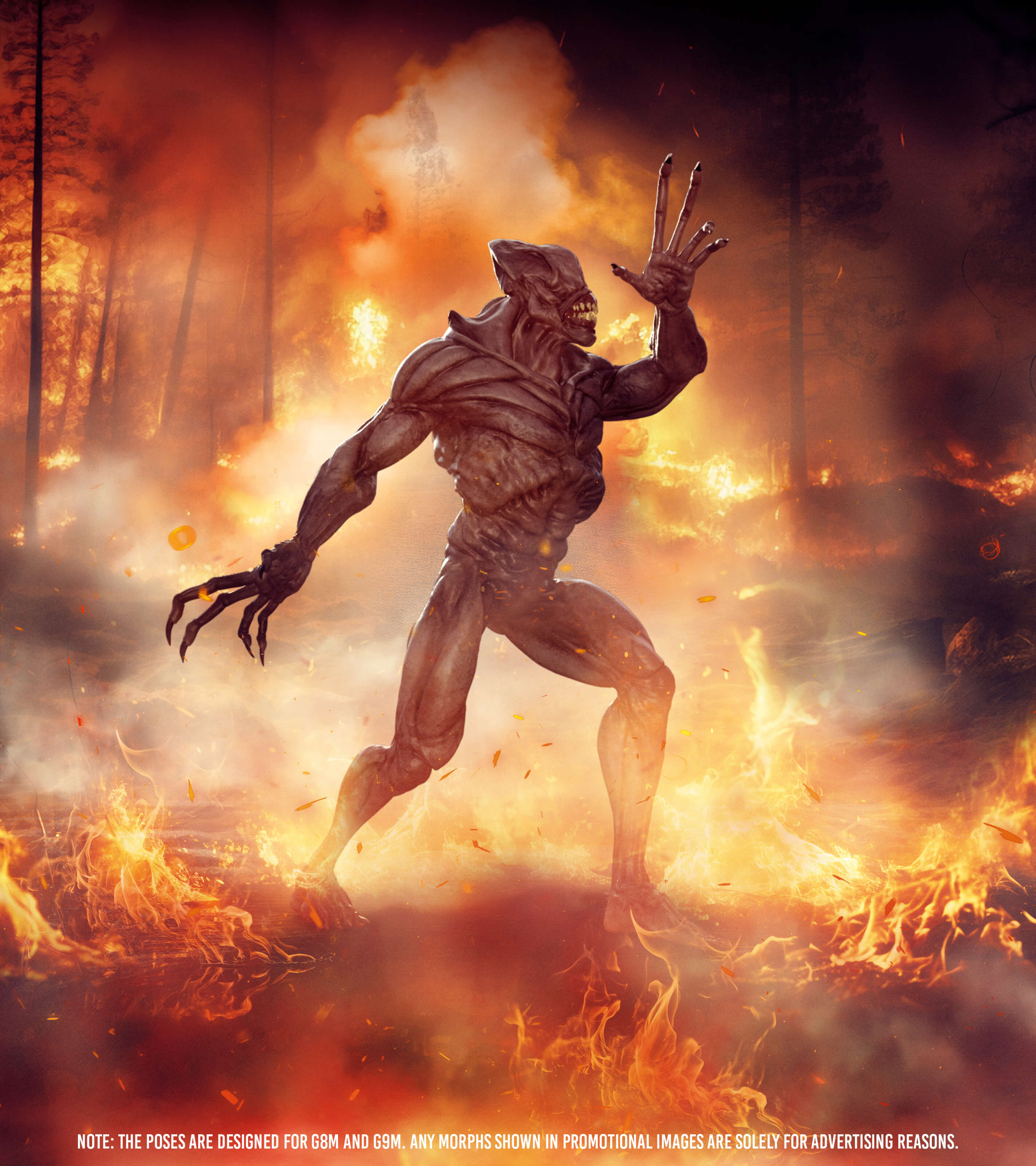 Demon King - Pose Pack Daz Content by Axe Maker