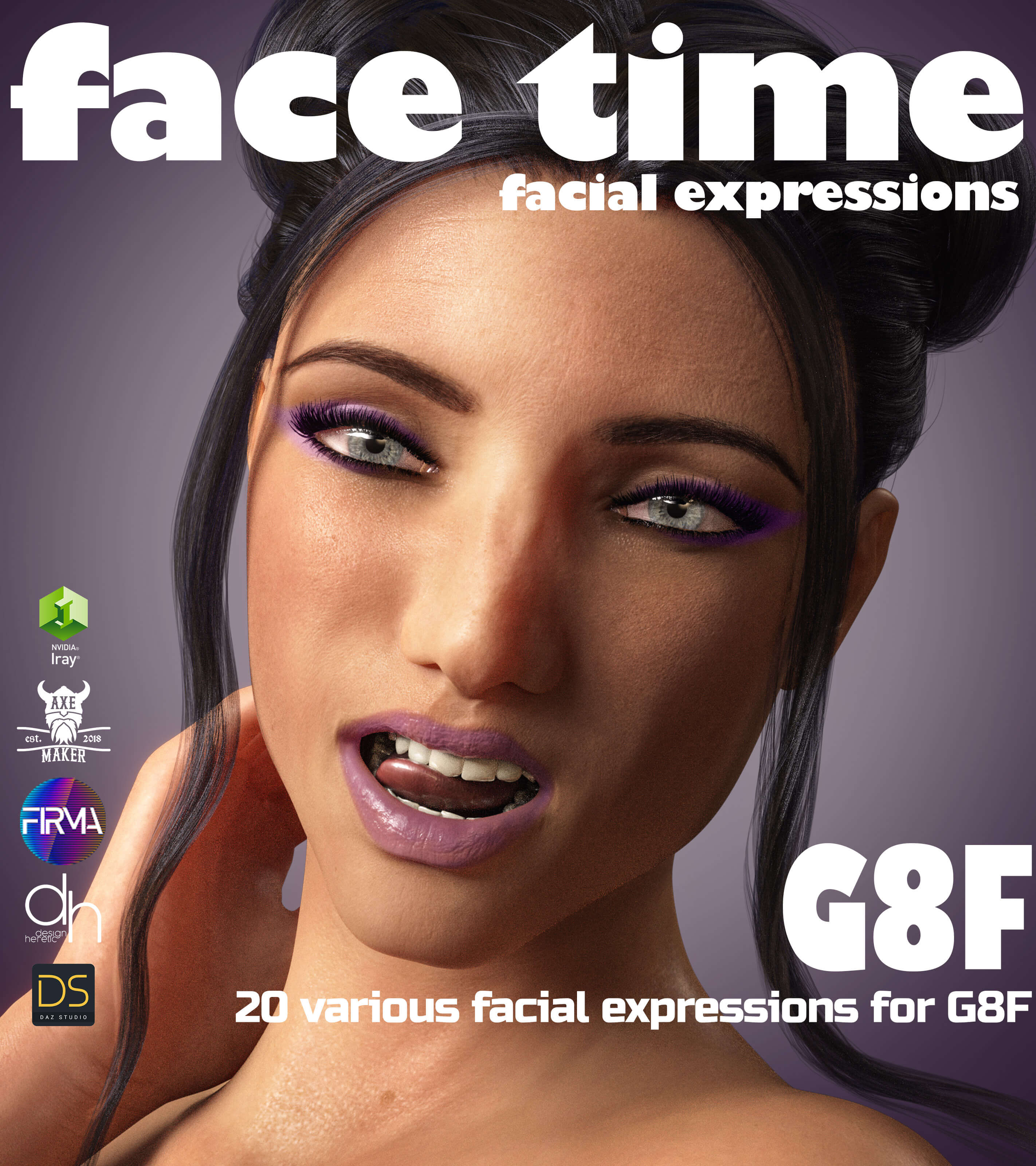 Face Time Expressions - Daz Content by Axe Maker