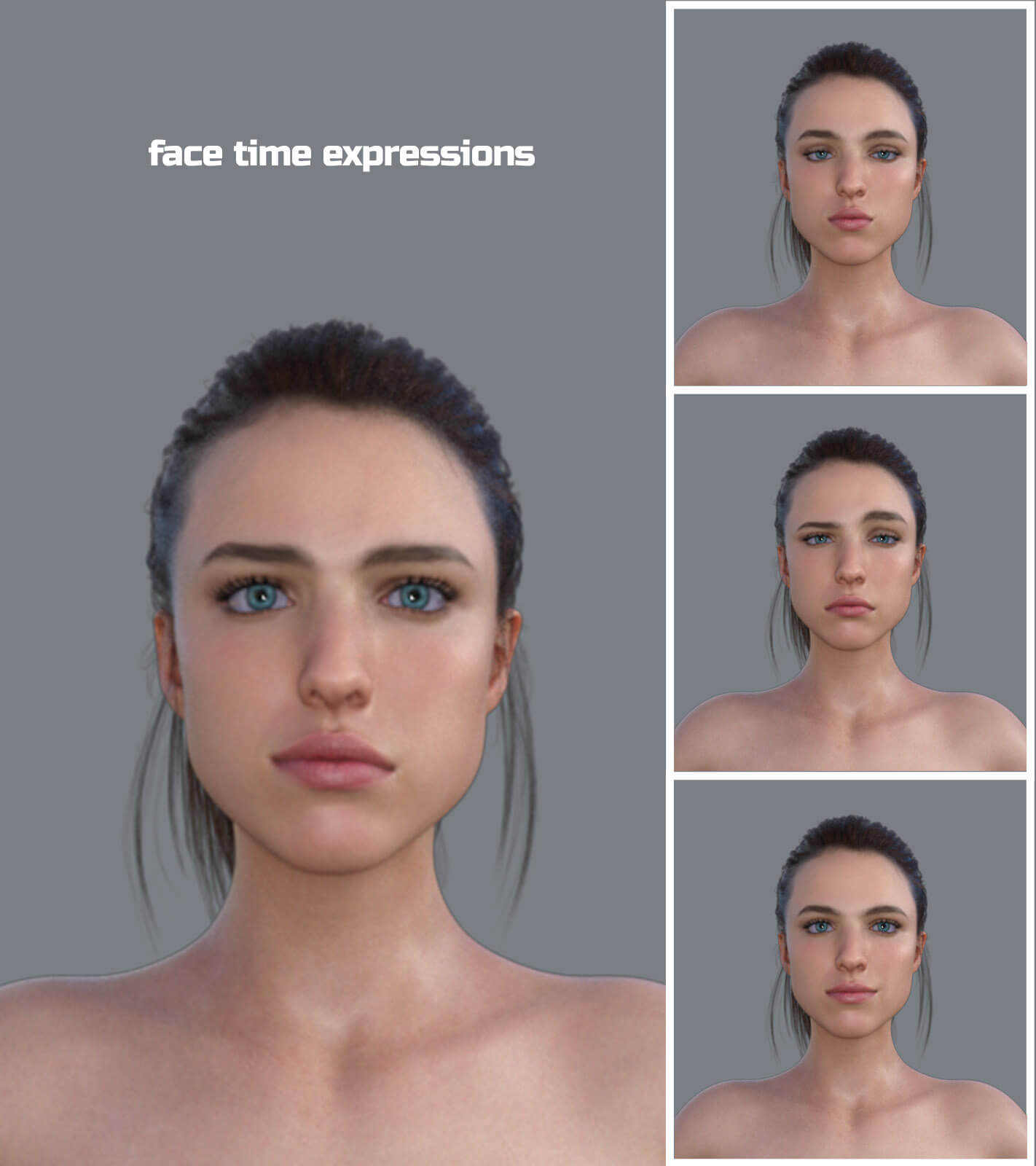 Face Time Expressions - Daz Content by Axe Maker