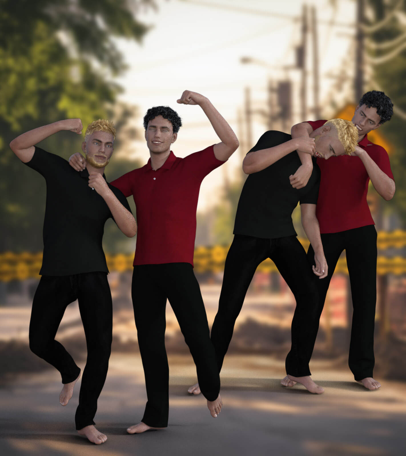 Friends for Life Poses for Genesis 8 Figures - Daz Content by Axe Maker