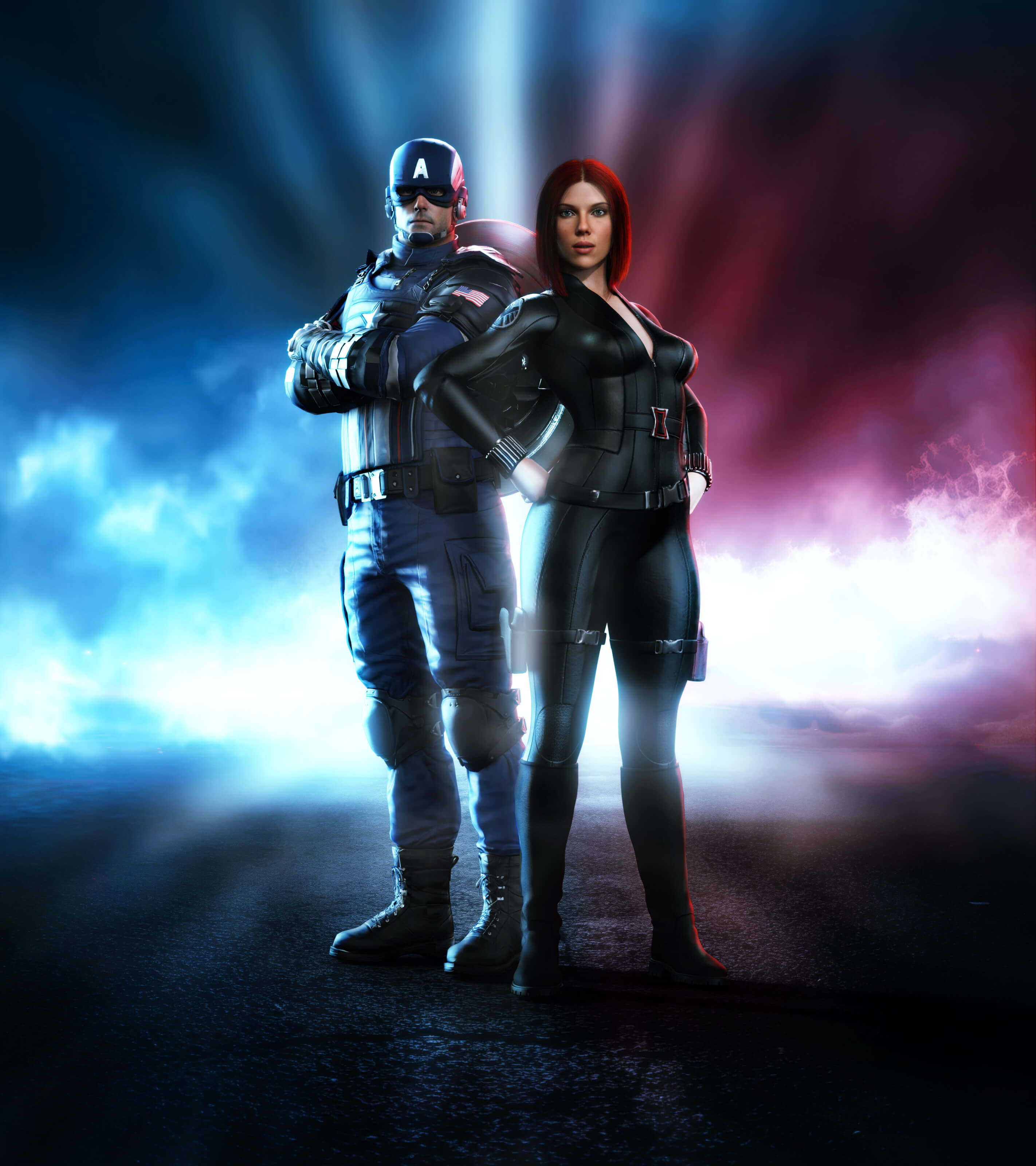 Heroes Assemble 3D Render, Digital Art by Axe Maker