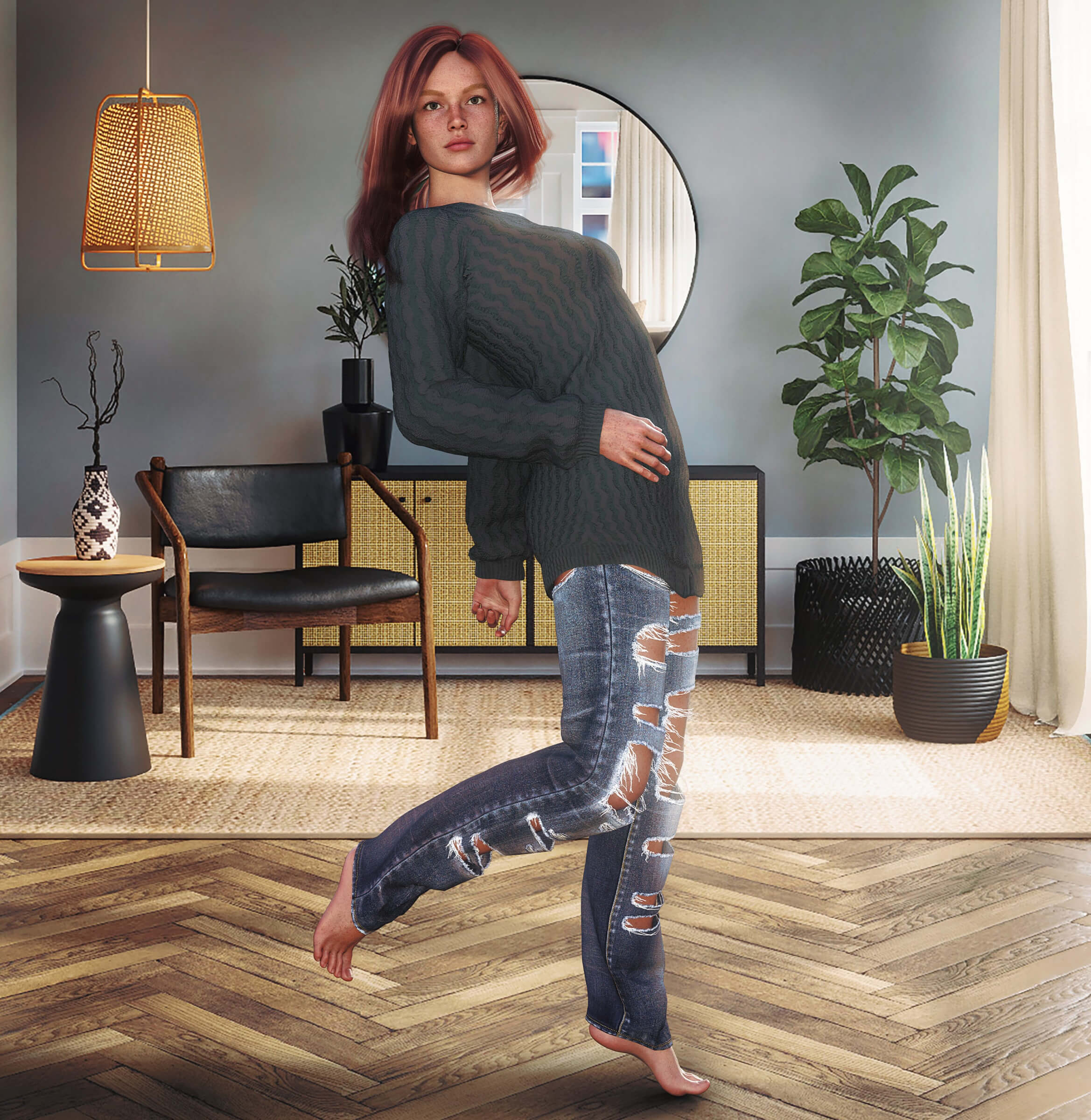 Home Alone! 3D Render, Digital Art by Axe Maker