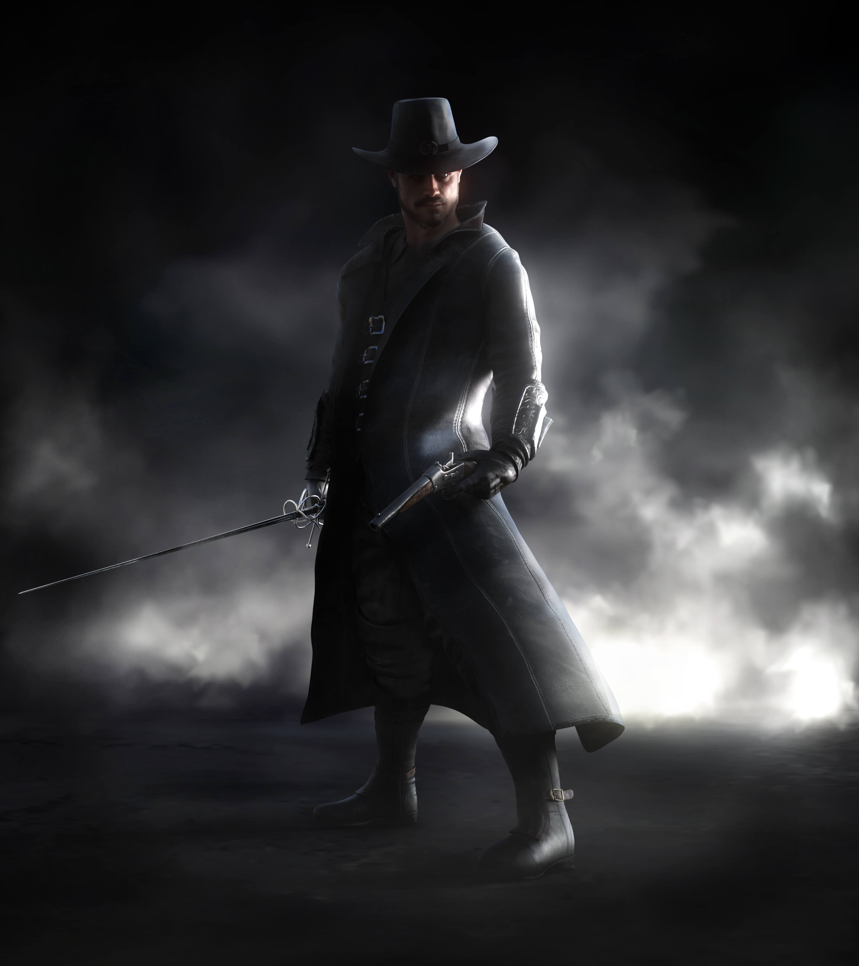 Midnight Showdown 3D Render, Digital Art by Axe Maker