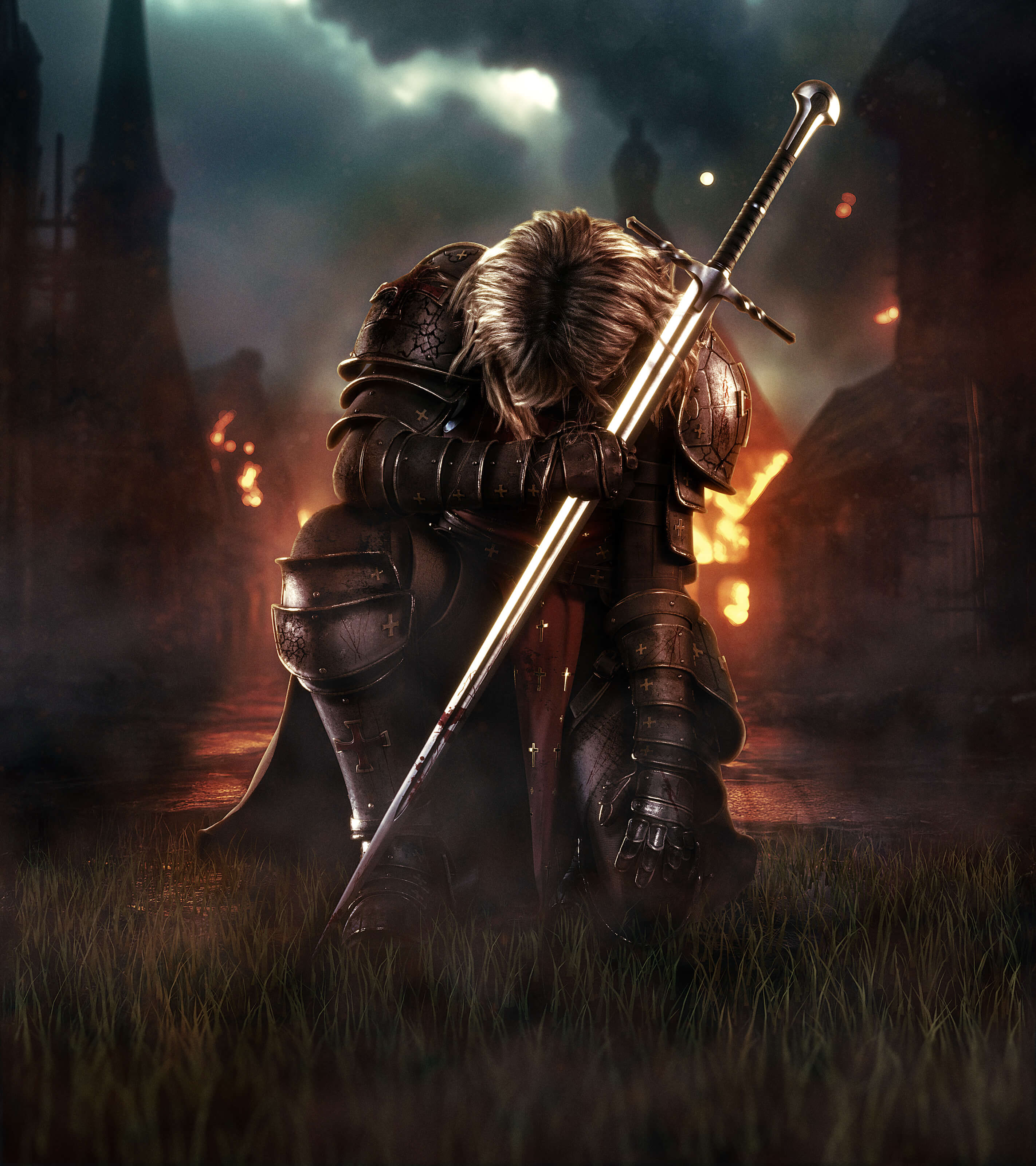 The Deed is Done 3D Render, Digital Art by Axe Maker