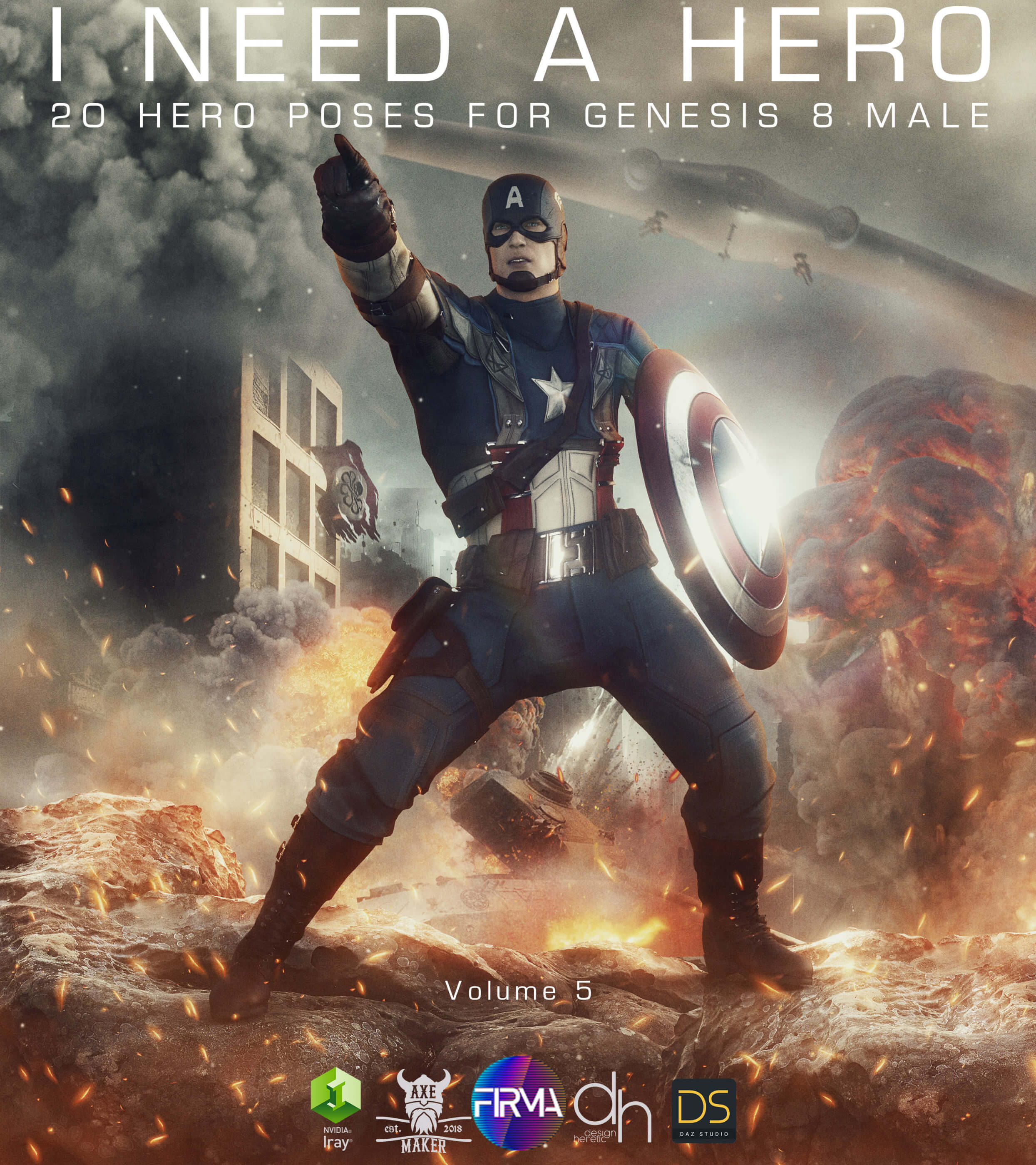 I Need a Hero 5 - Daz Content by Axe Maker