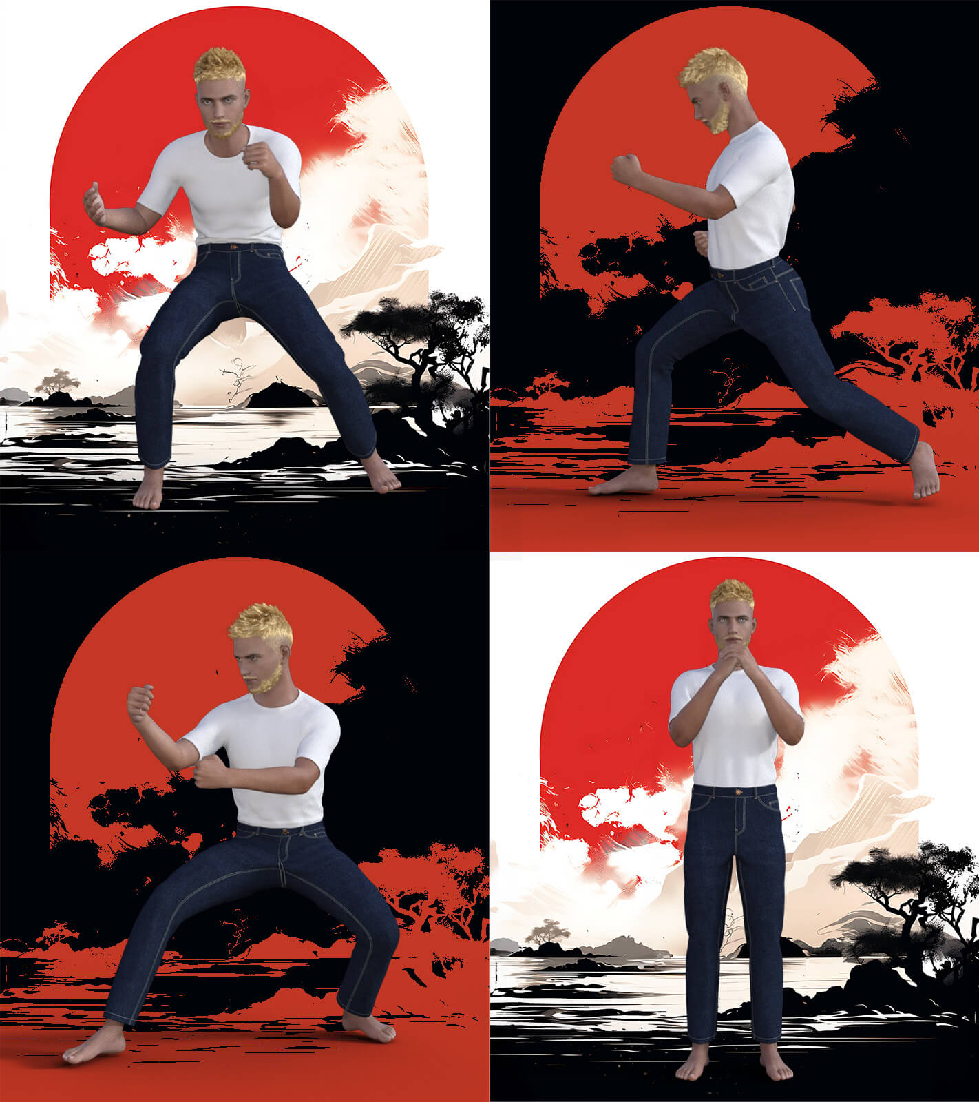 Iron Fist - Pose Pack Daz Content by Axe Maker