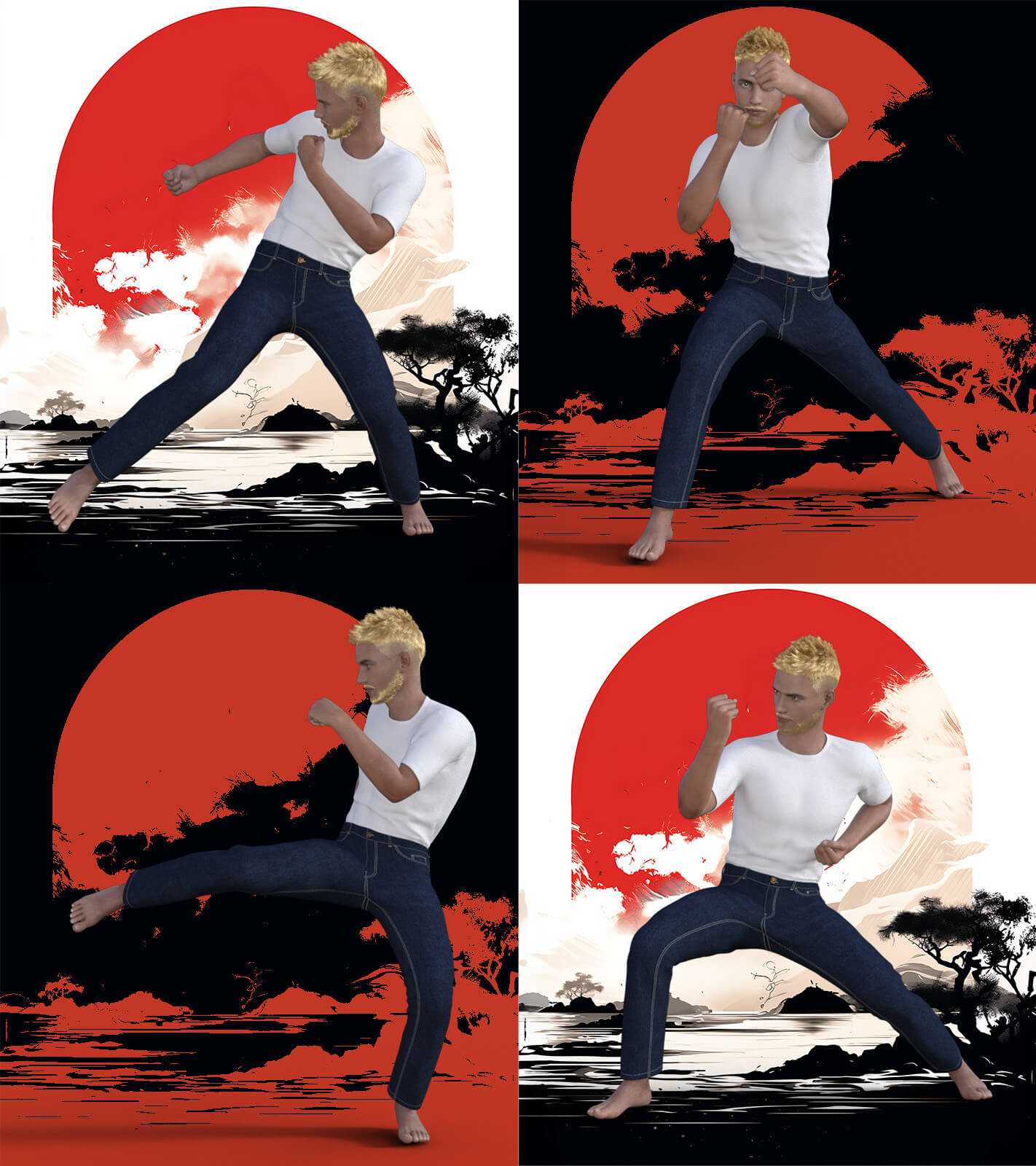 Iron Fist - Pose Pack Daz Content by Axe Maker