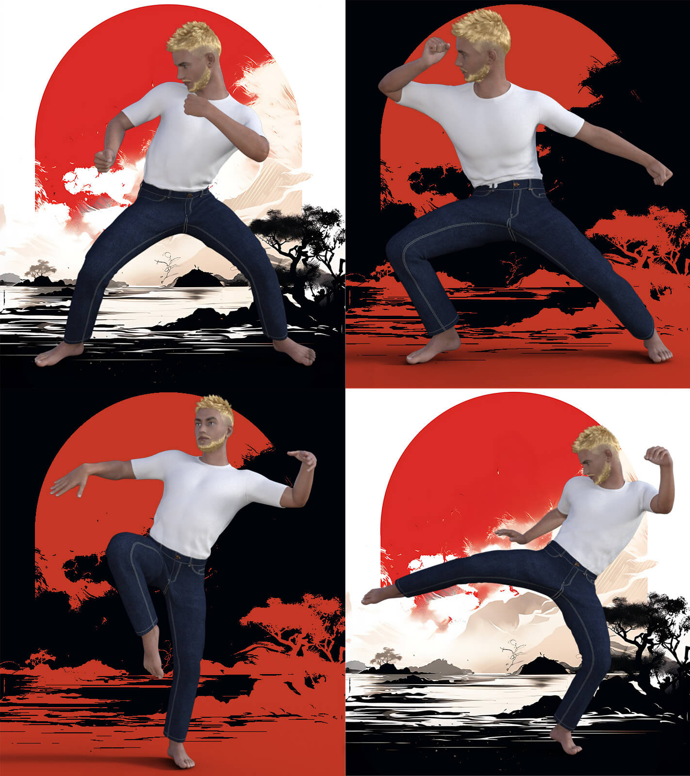 Iron Fist - Pose Pack Daz Content by Axe Maker