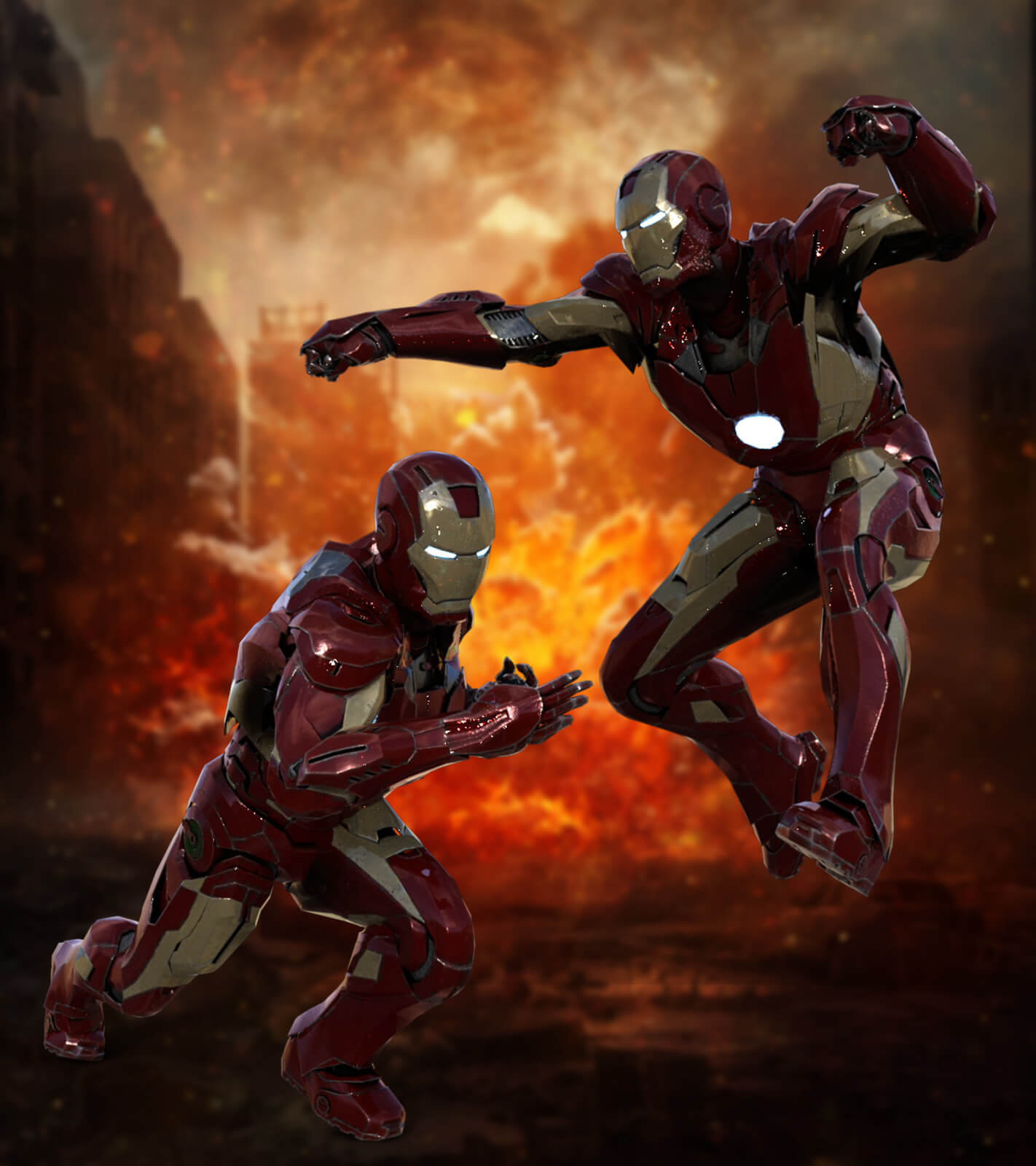 Iron Man - Pose Pack Daz Content by Axe Maker