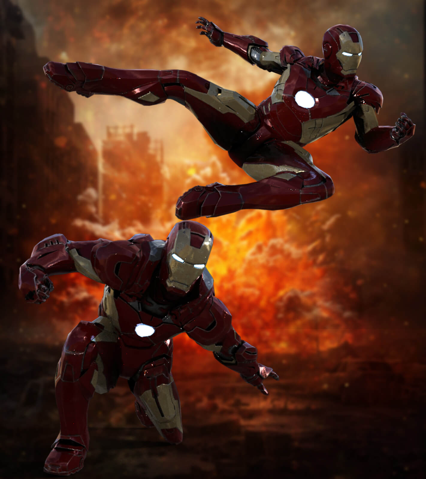 Iron Man - Pose Pack Daz Content by Axe Maker