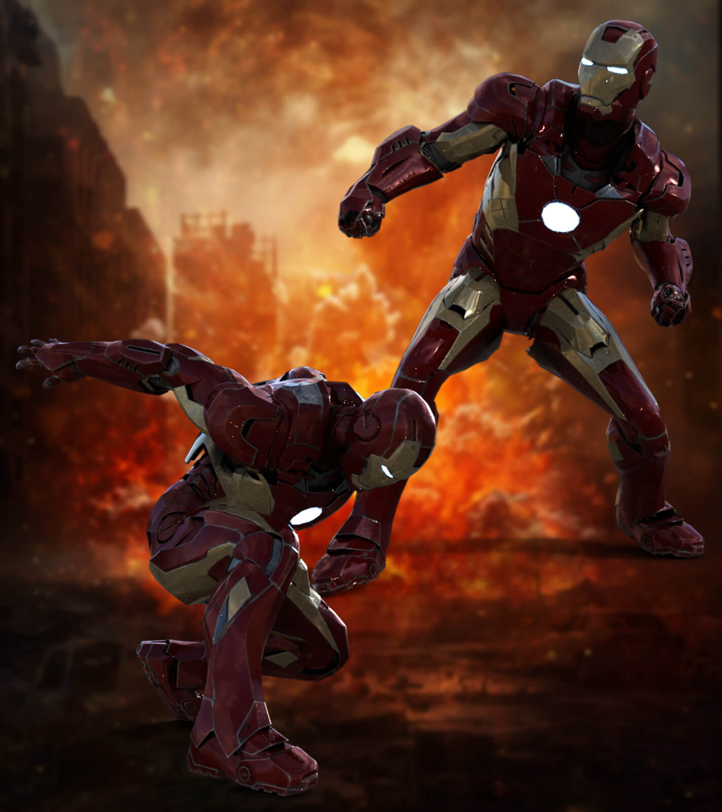 Iron Man - Pose Pack Daz Content by Axe Maker