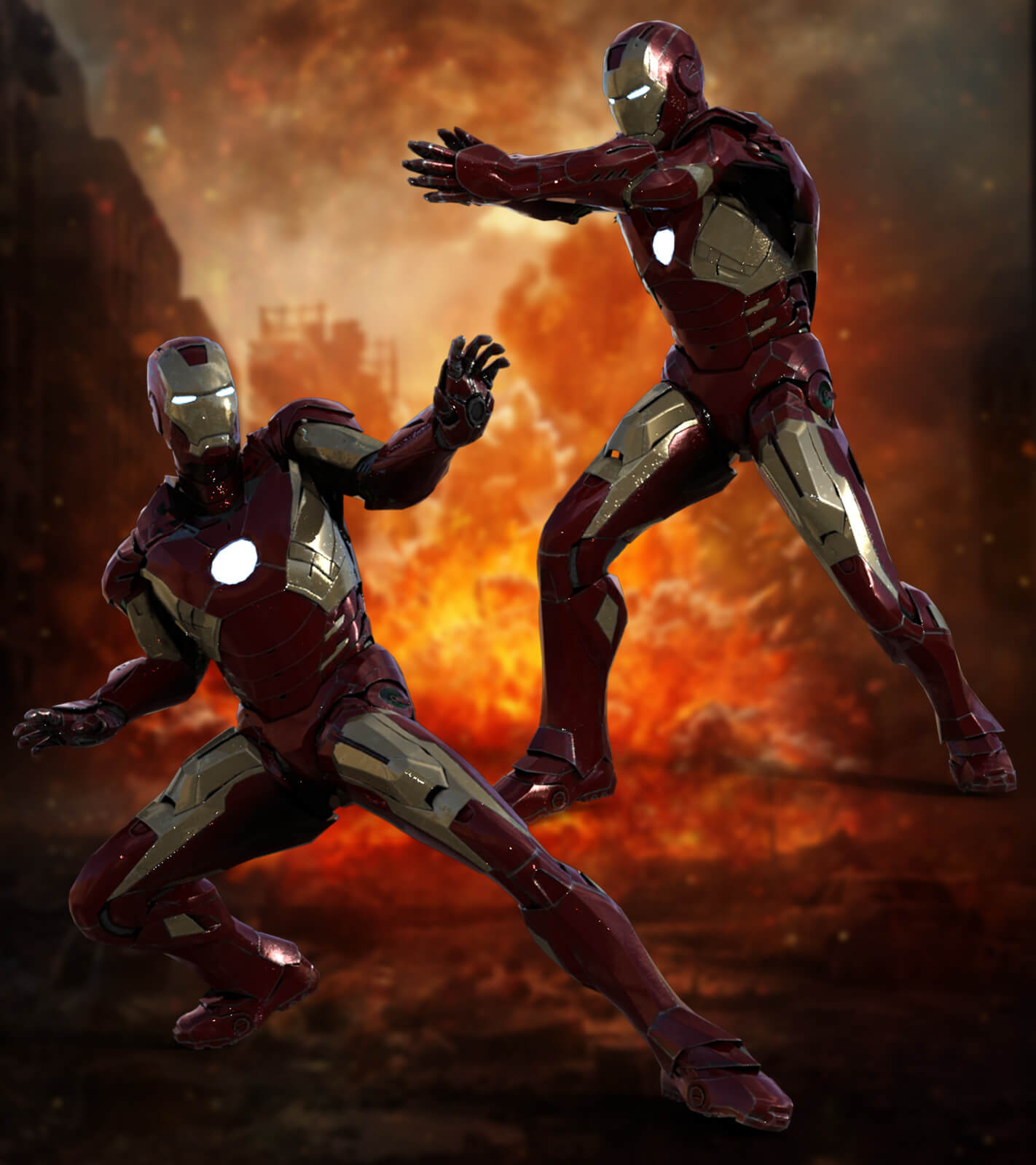 Iron Man - Pose Pack Daz Content by Axe Maker