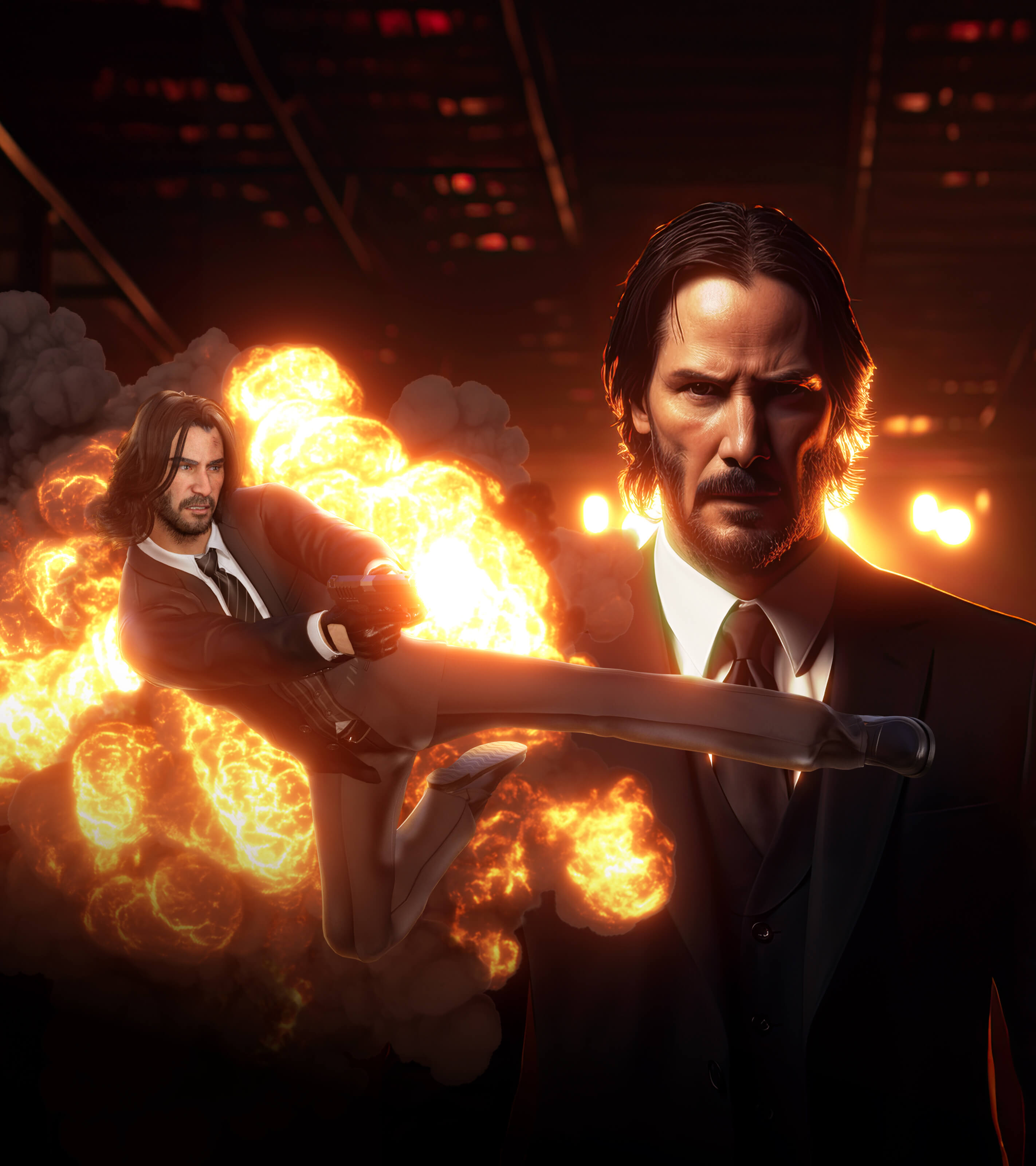 John Wick Genesis 9 - Pose Pack Daz Content by Axe Maker