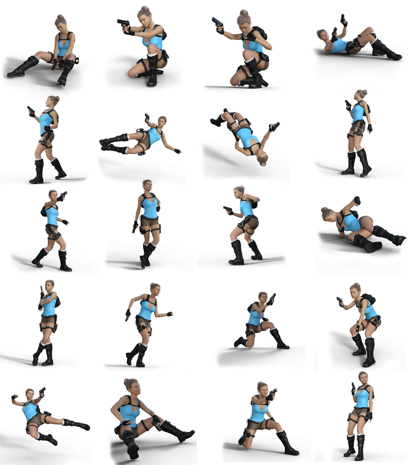 Monster Hunter Poses for Genesis 8 Female - Daz Content by Axe Maker