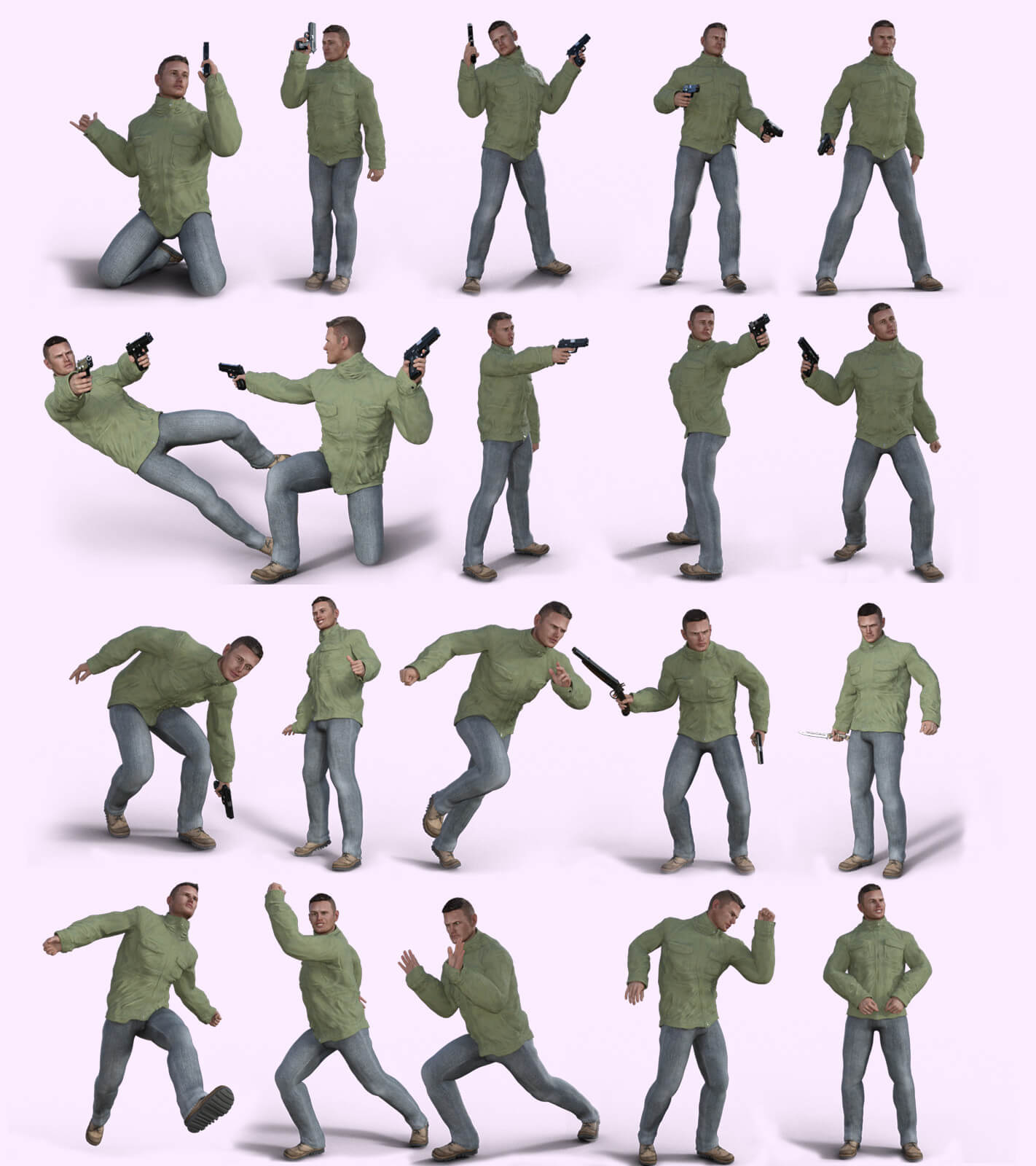 Monster Hunter Poses - Supernatural Edition Daz Content by Axe Maker