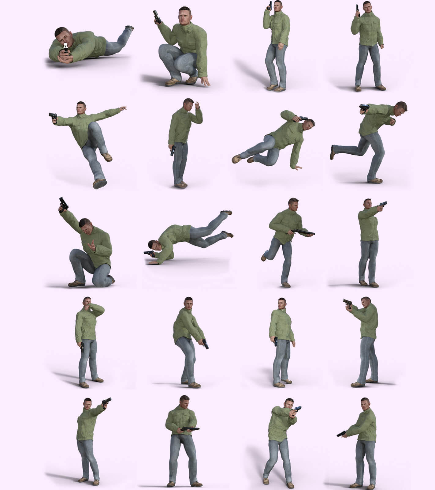 Monster Hunter Poses - Supernatural Edition Daz Content by Axe Maker