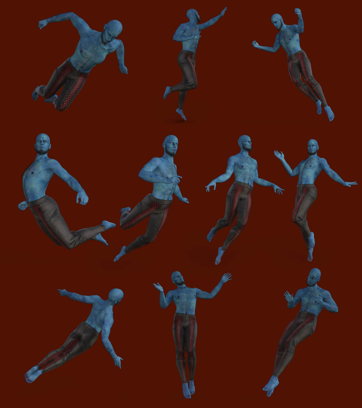 Monster Mash Poses for Michael 8 - Daz Content by Axe Maker