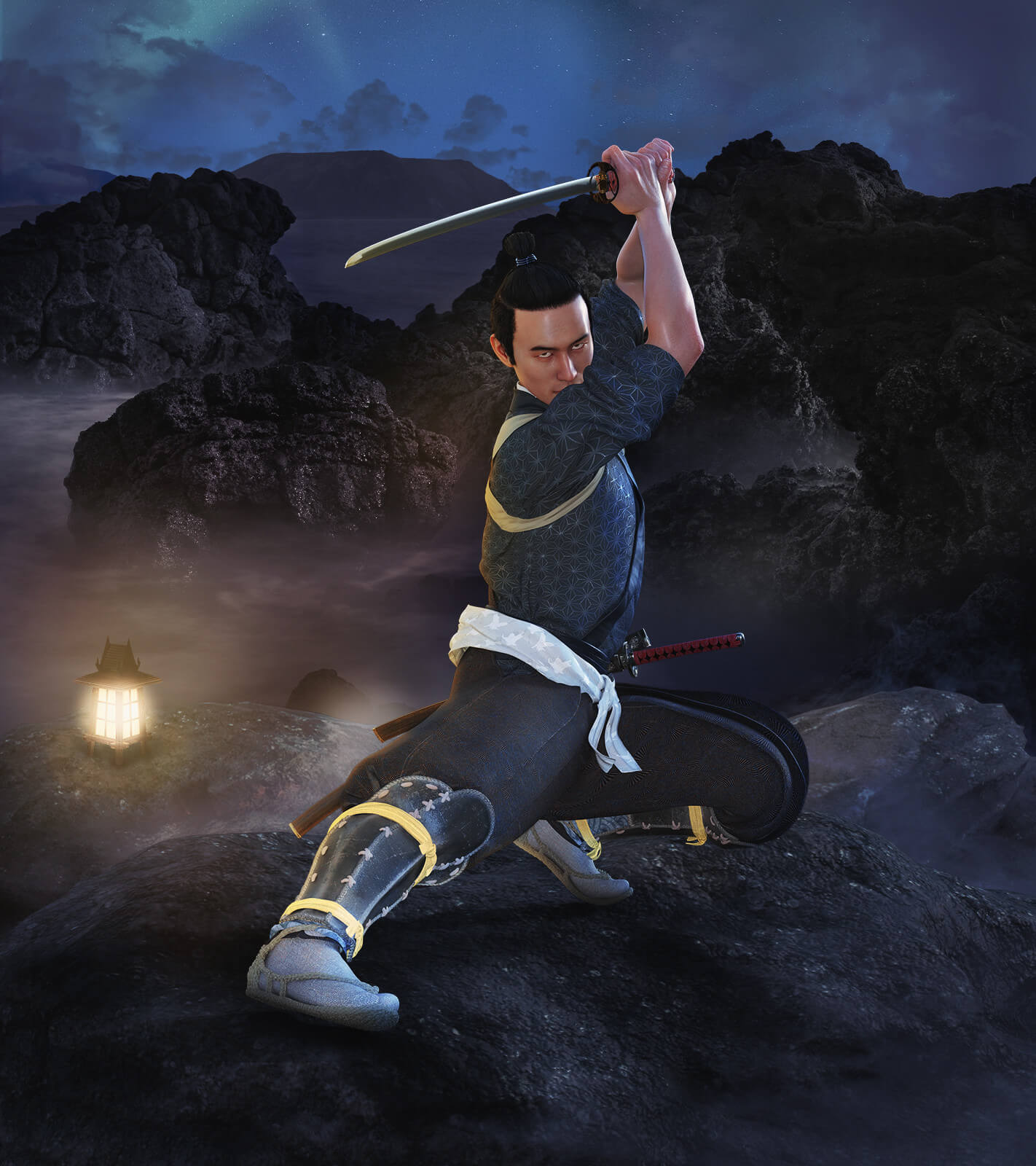 Samurai Poses for Lee 8 - Daz Content by Axe Maker