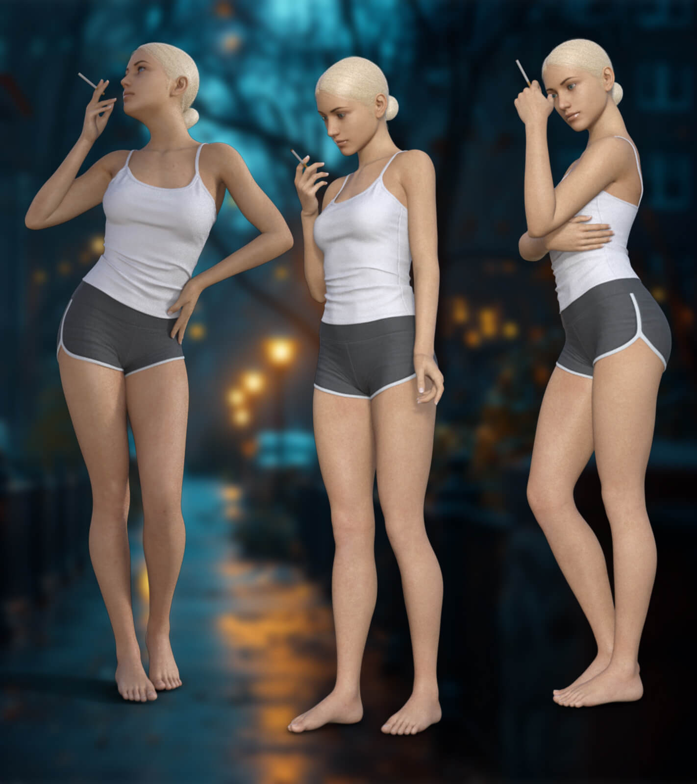 Smoking Poses - Pose Pack Daz Content by Axe Maker