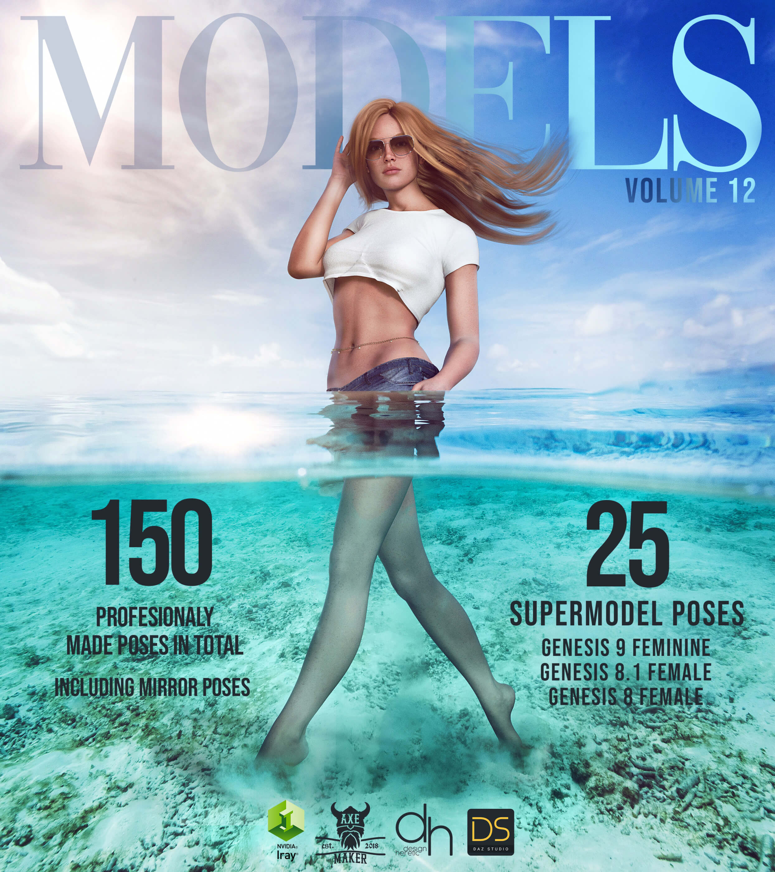 Super Model Poses Vol 12 - Daz Content by Axe Maker