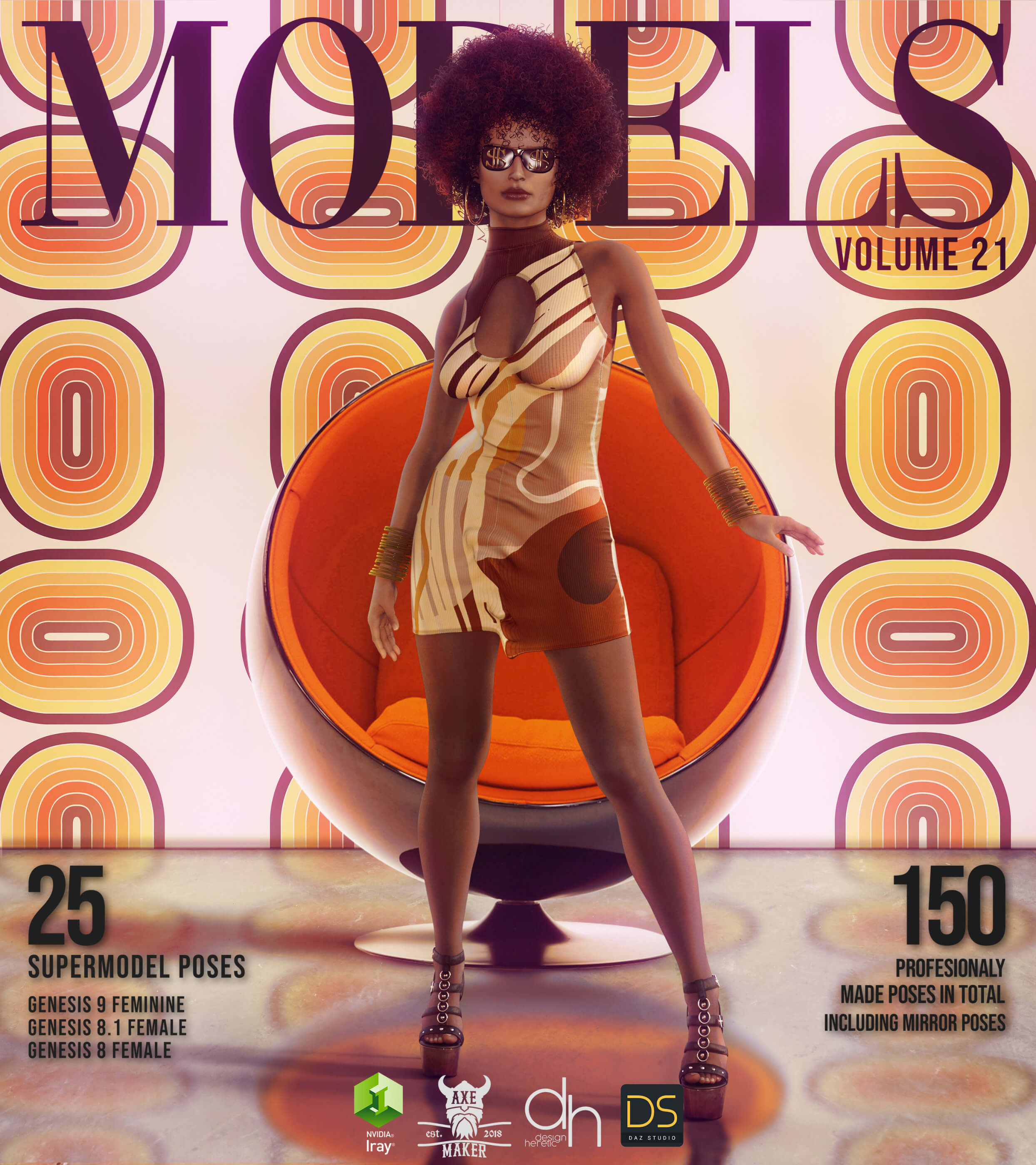 Super Model Poses Vol 21 - Daz Content by Axe Maker