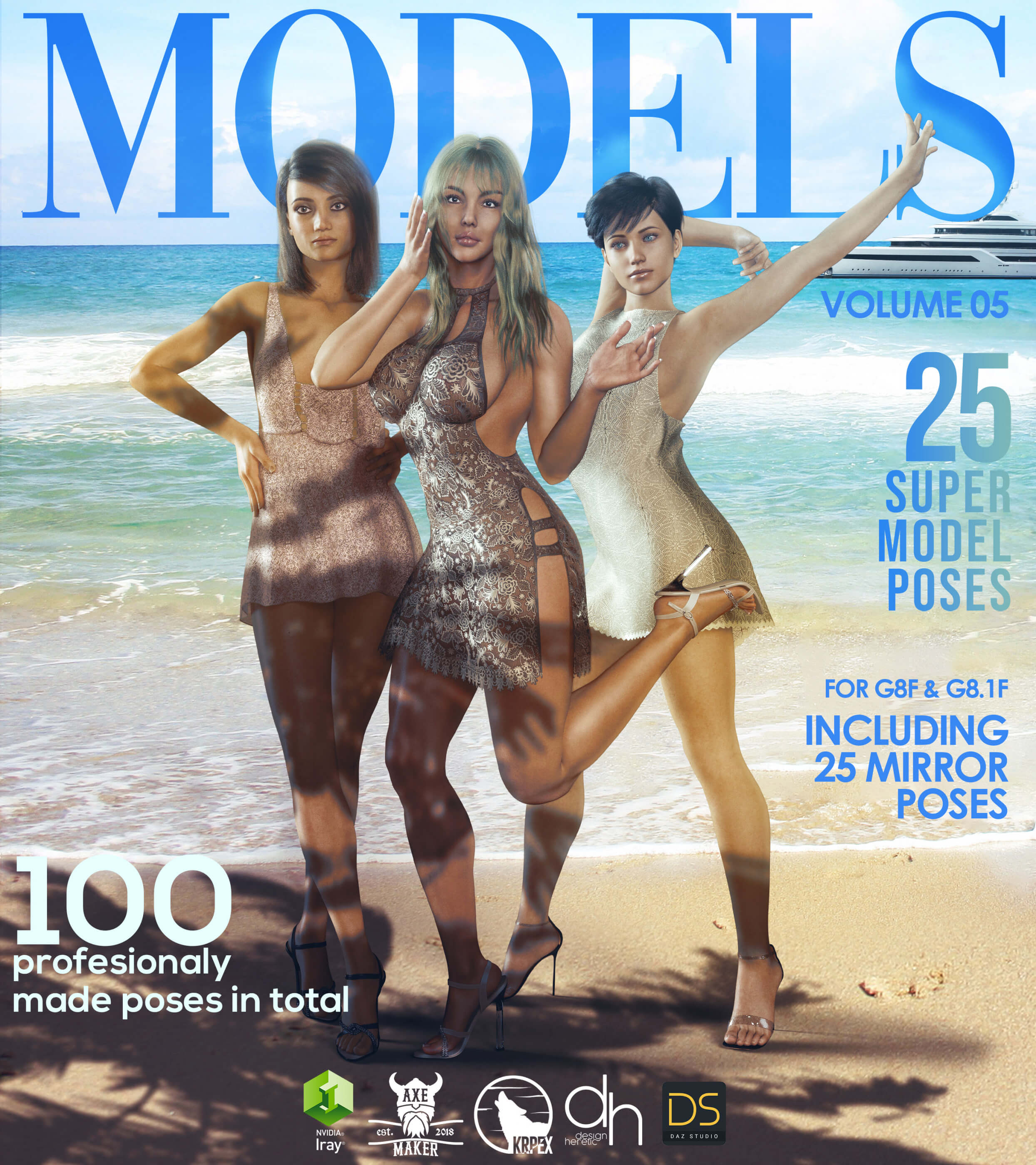 Super Model Poses Vol 5 - Daz Content by Axe Maker