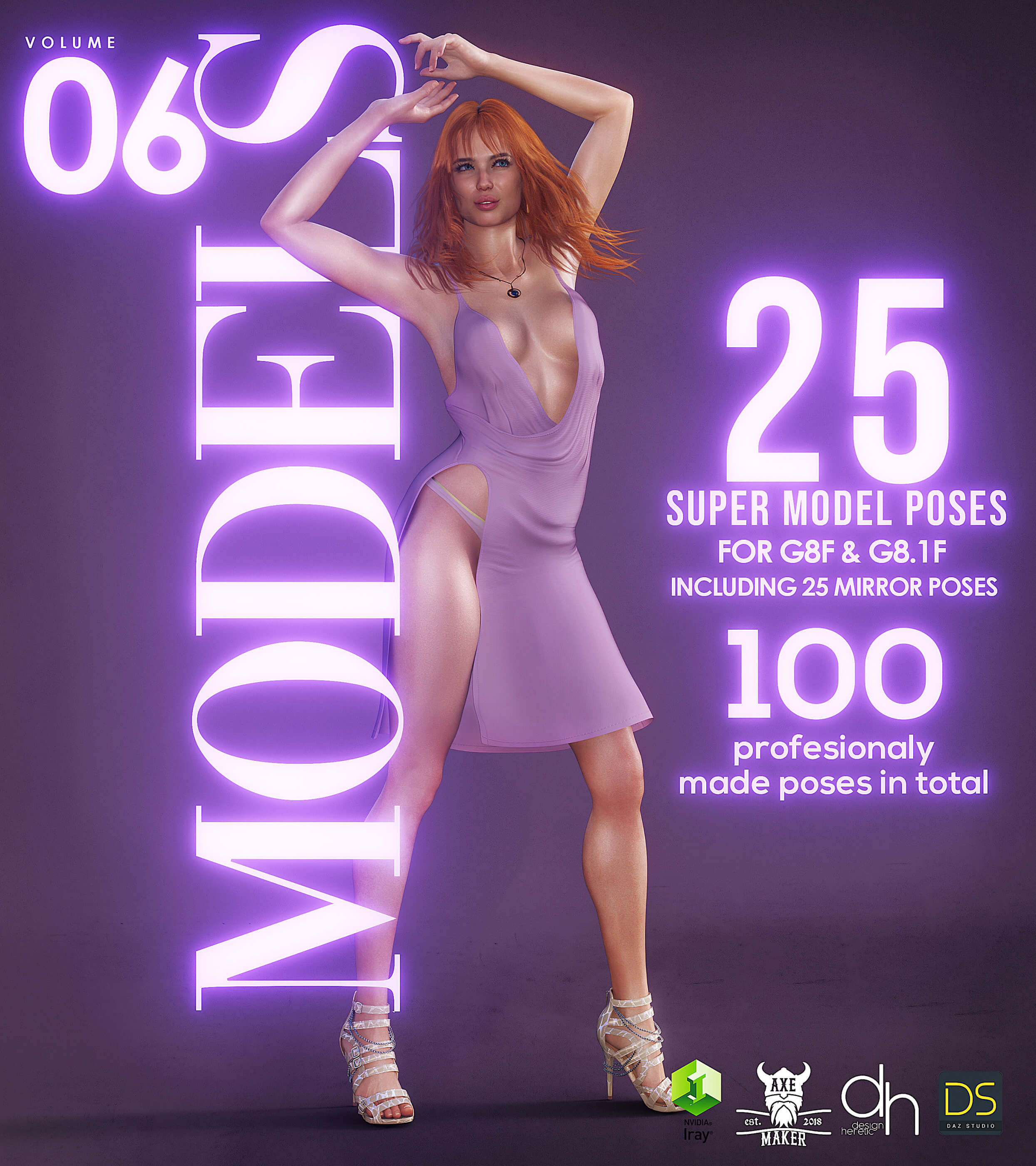 Super Model Poses Vol 6 - Daz Content by Axe Maker