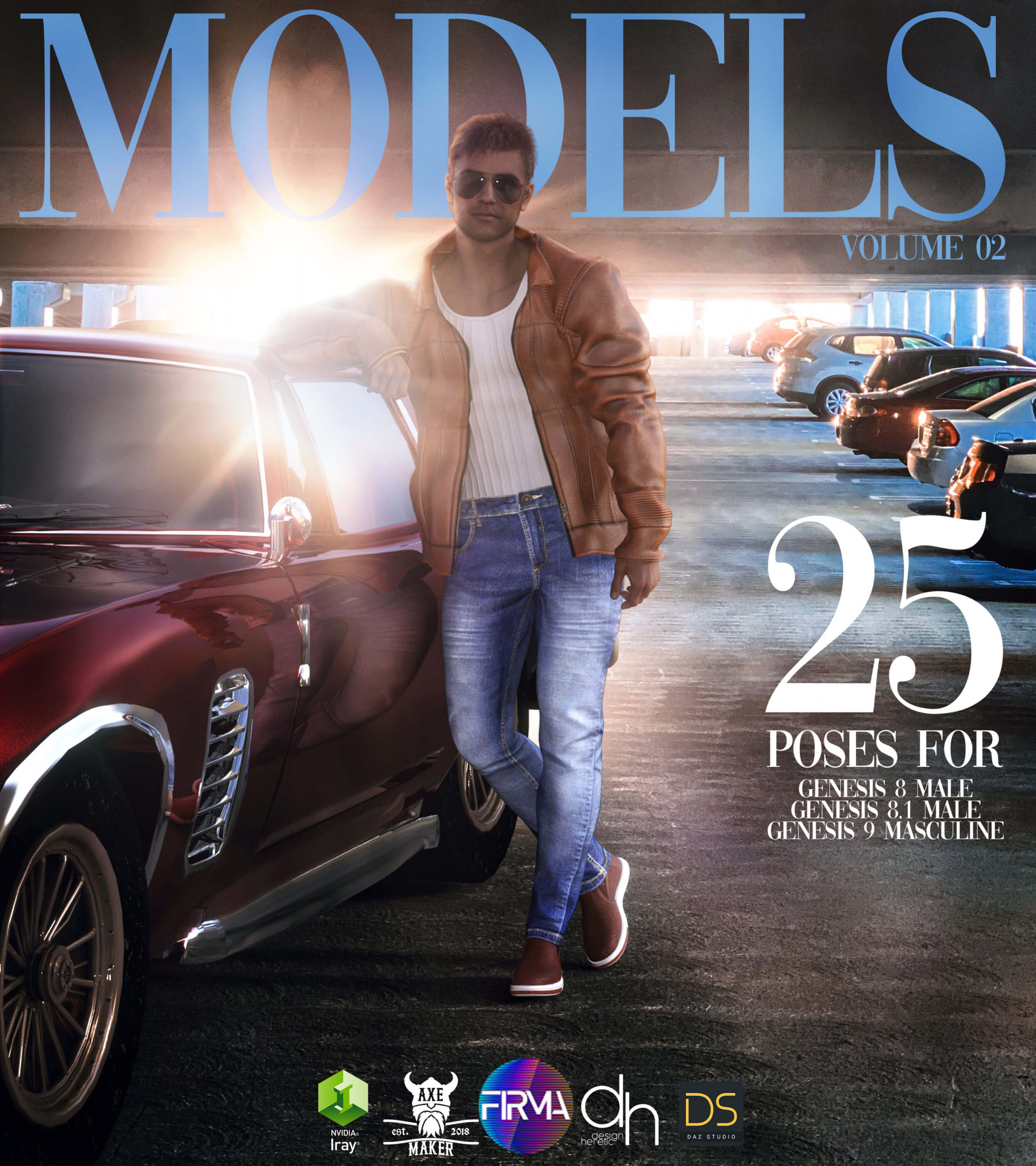 Supermodel Male Poses Vol 2 - Daz Content by Axe Maker