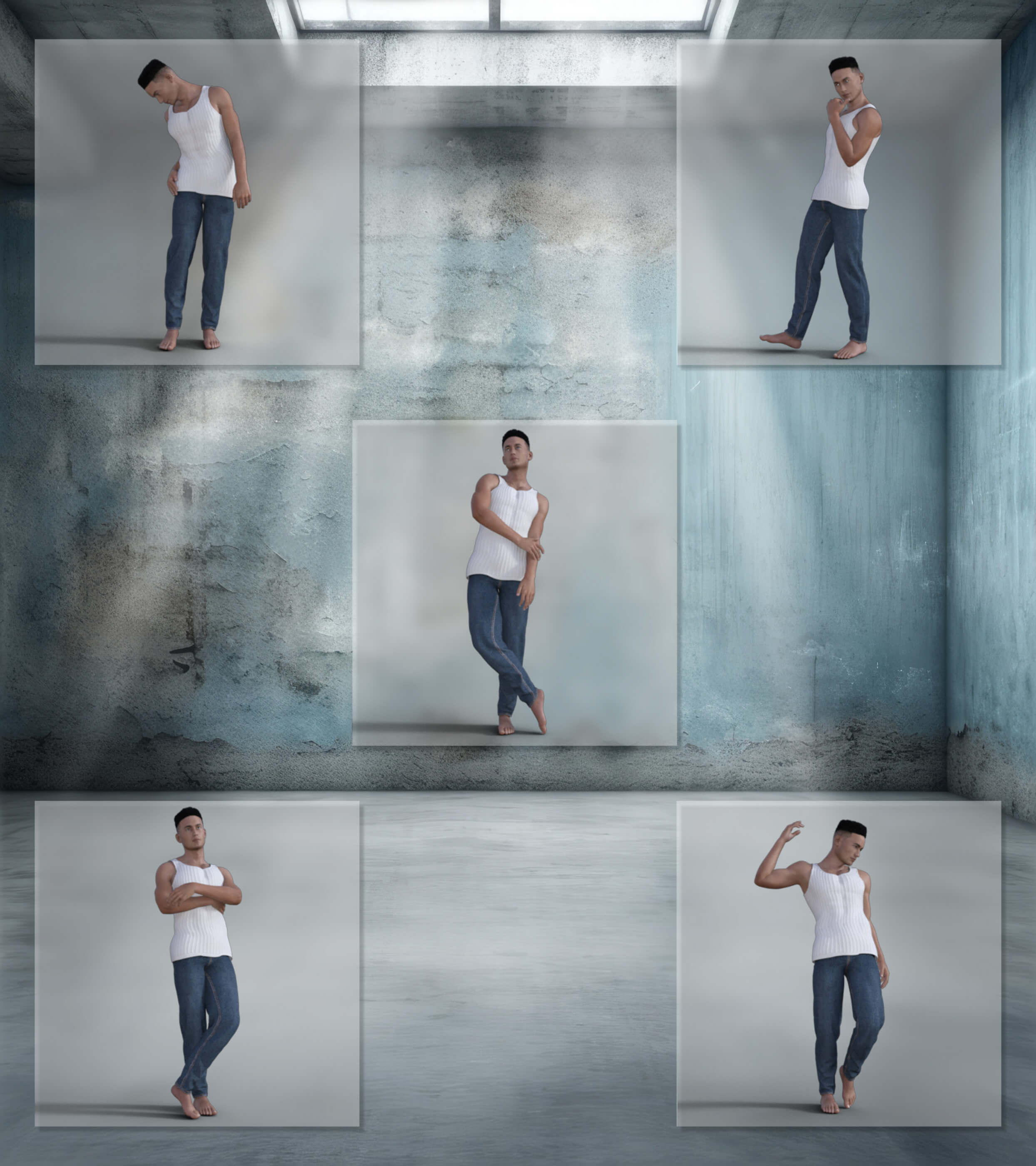 Supermodel Male Poses Vol 5 - Daz Content by Axe Maker