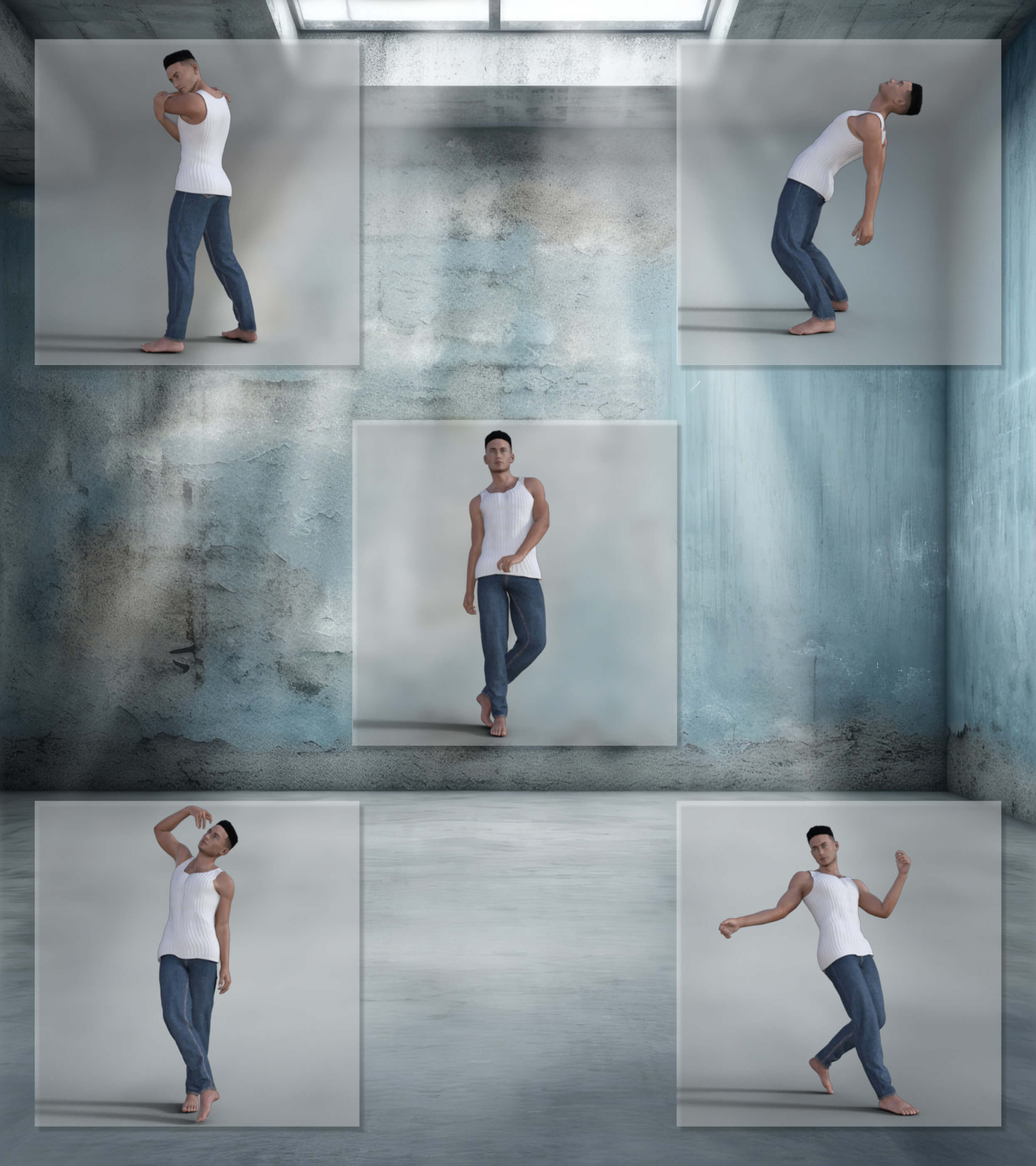 Supermodel Male Poses Vol 5 - Daz Content by Axe Maker