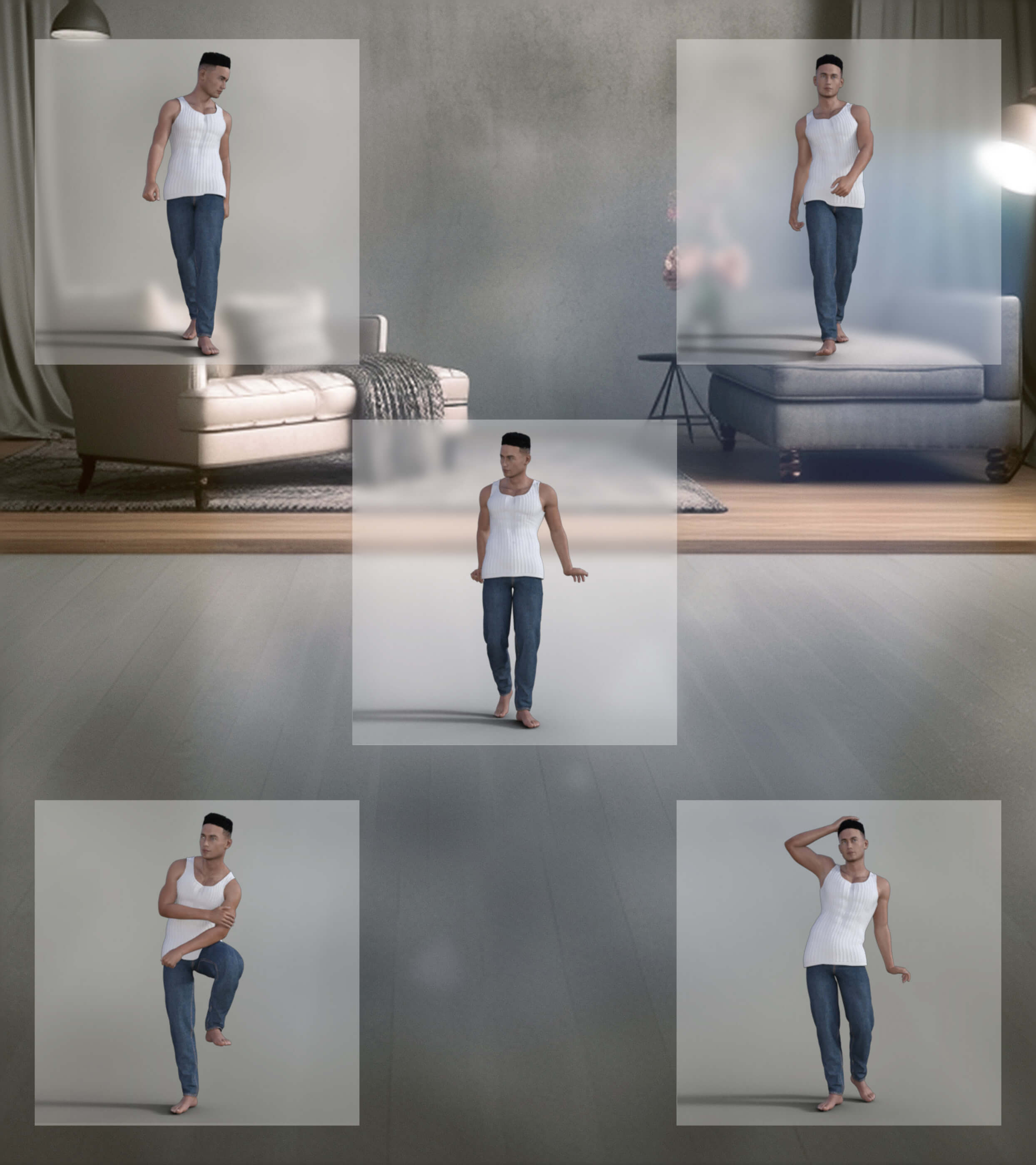 Supermodel Male Poses Vol 6 - Daz Content by Axe Maker