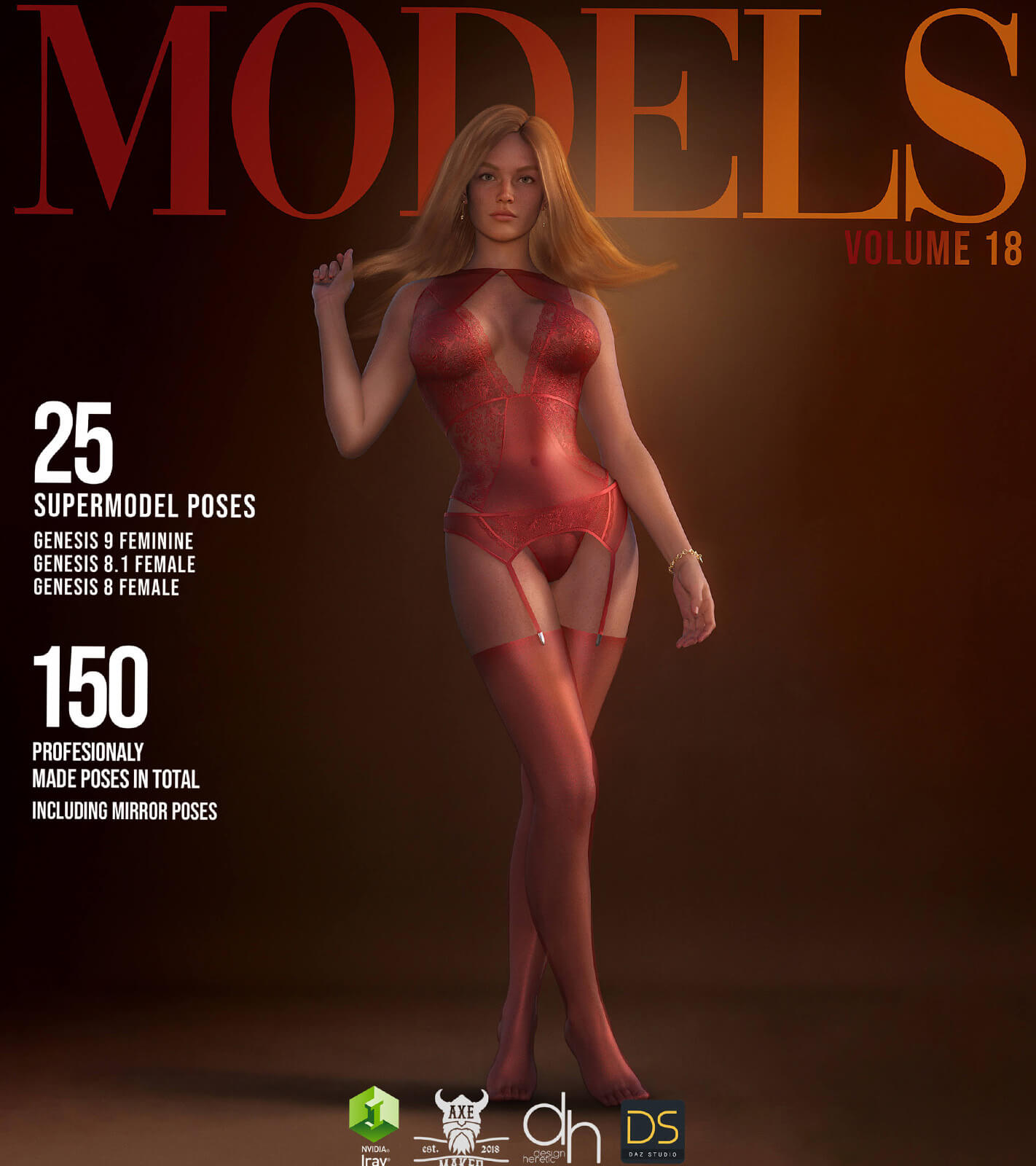 Supermodels Poses - Giga Bundle Volume 2 Daz Content by Axe Maker