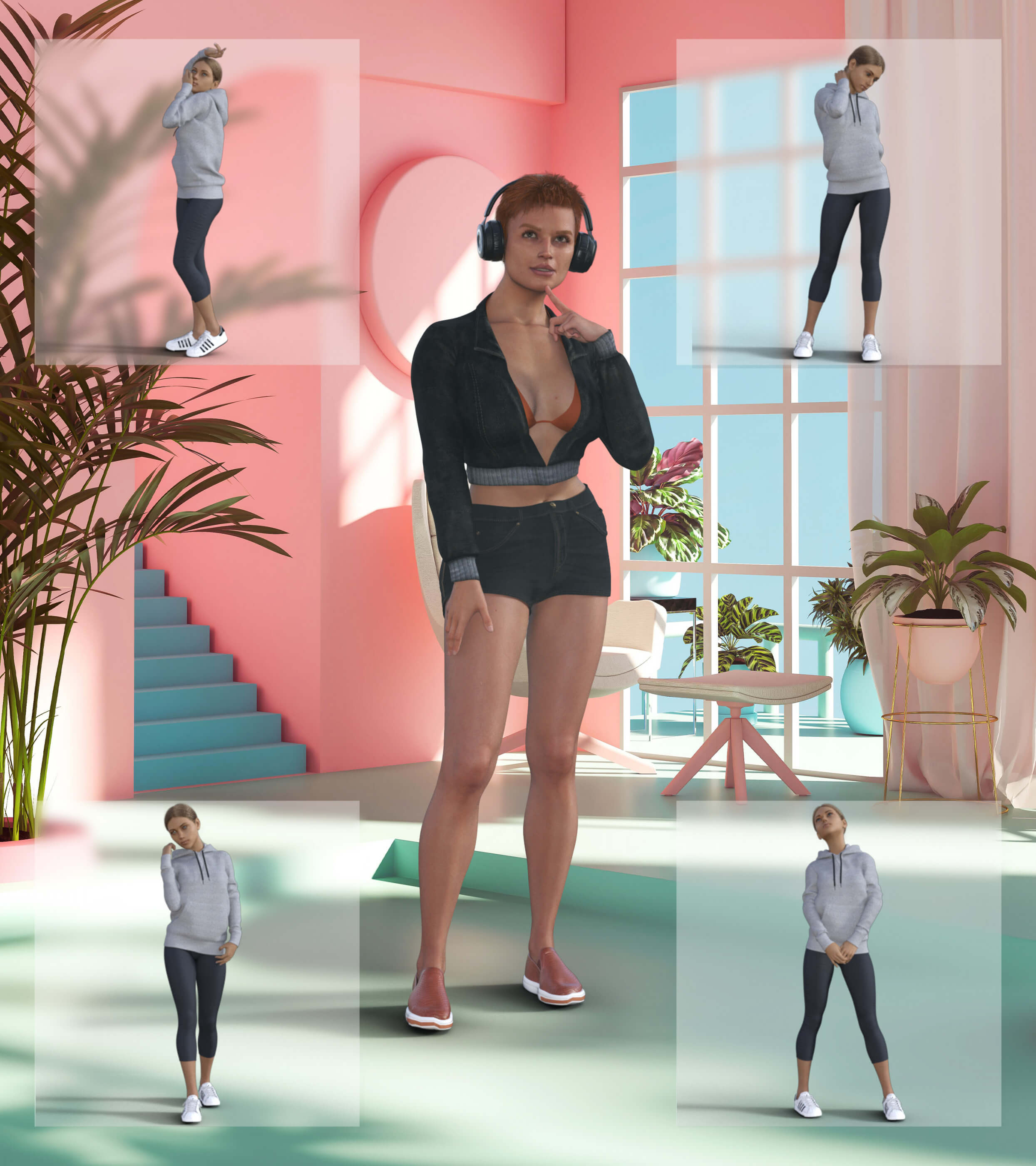 Sweetheart Poses 2 - Daz Content by Axe Maker