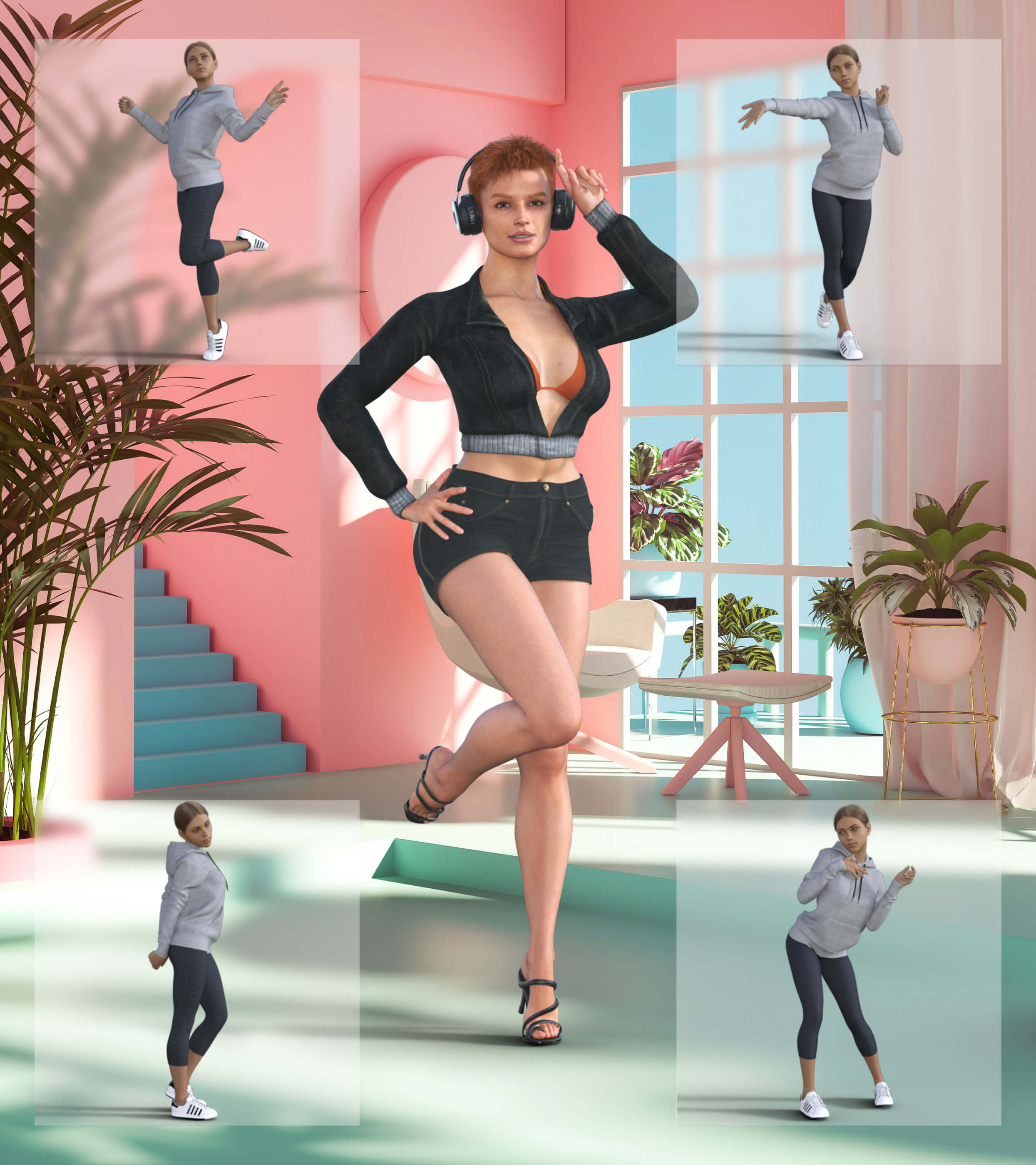 Sweetheart Poses 2 - Daz Content by Axe Maker