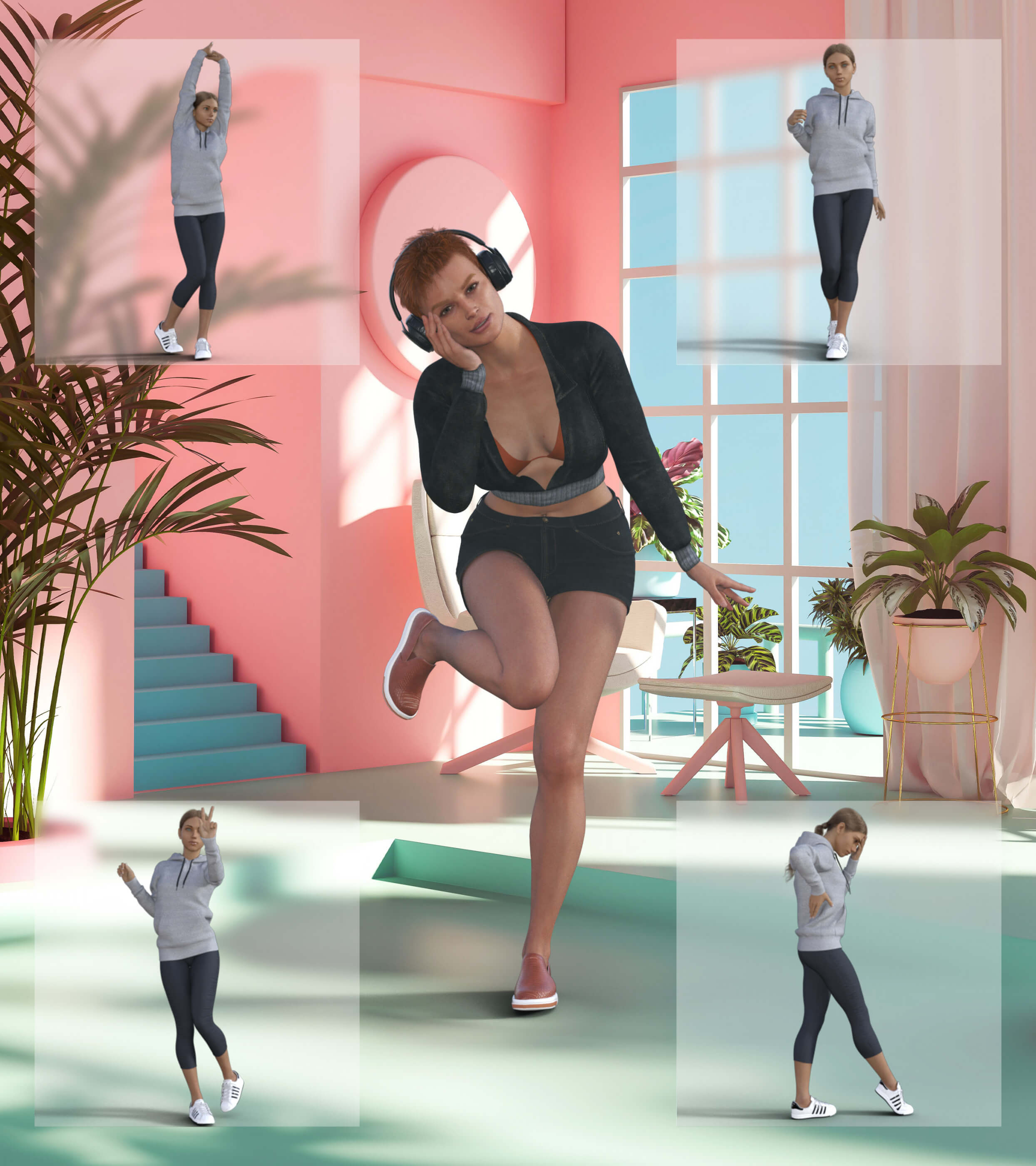 Sweetheart Poses 2 - Daz Content by Axe Maker